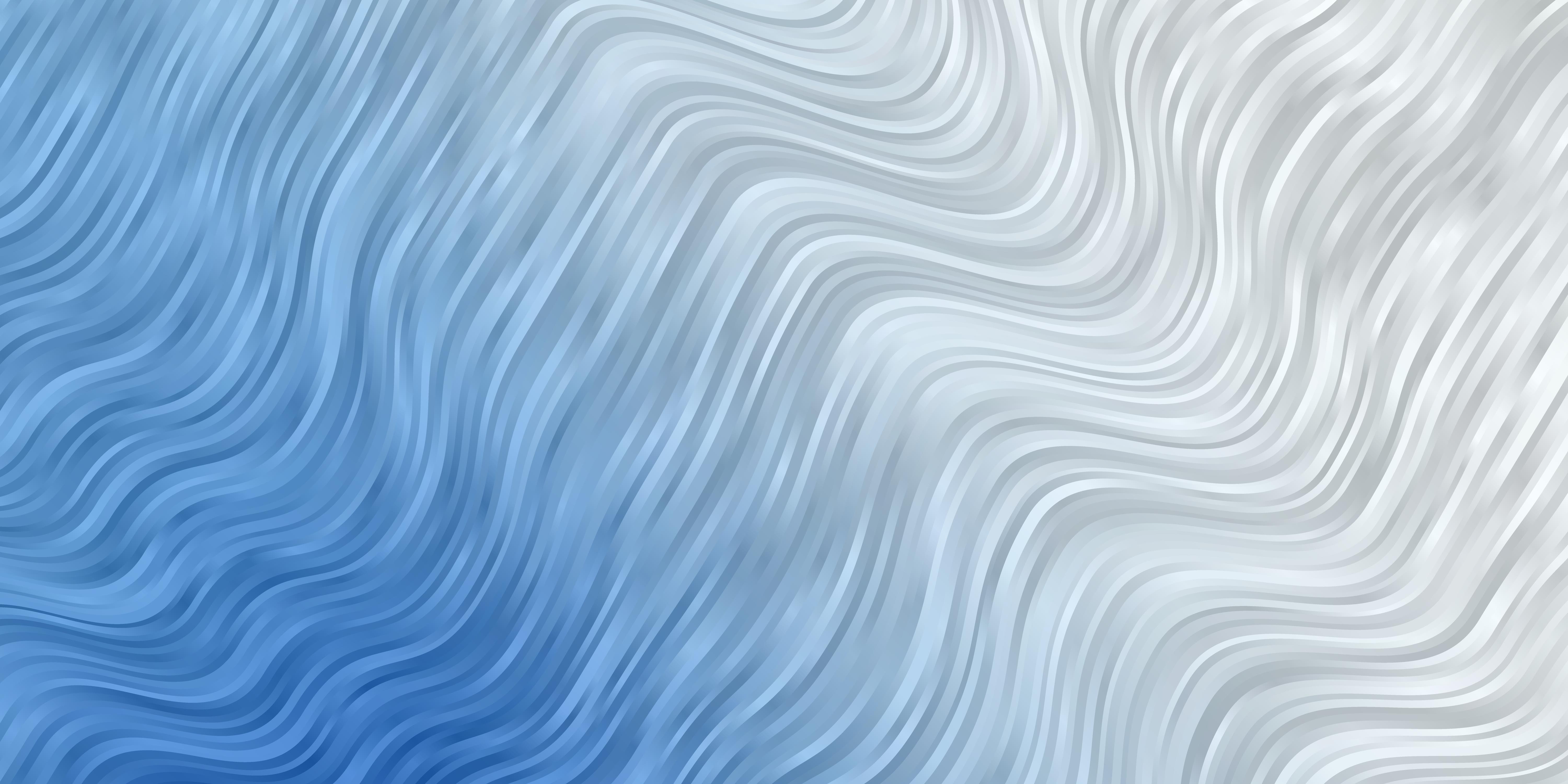 Light Blue Vector Template With Lines Illustration In Halftone Style With Gradient Curves Design