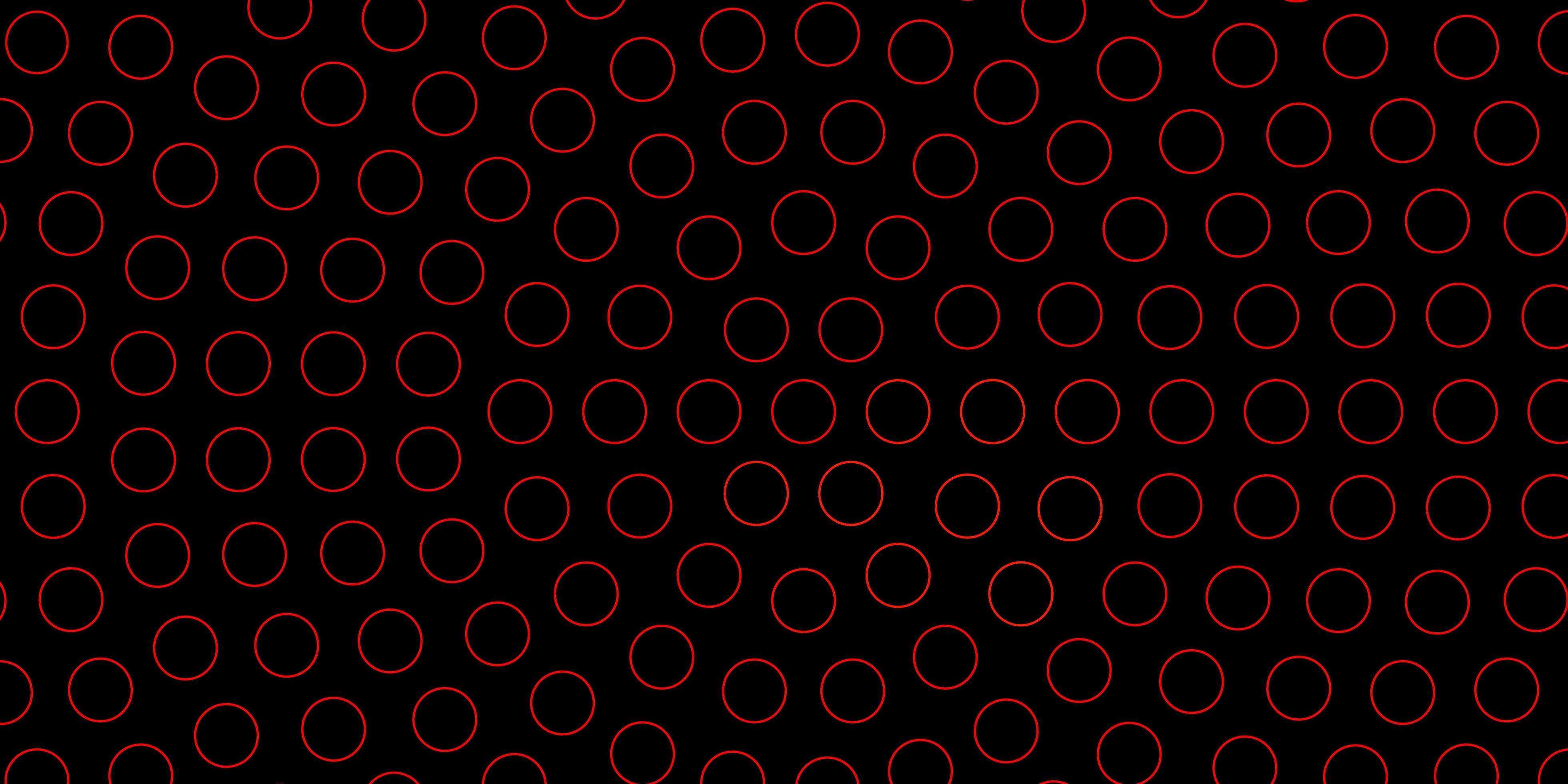 Dark Red Yellow Vector Background With Circles Abstract Colorful Disks On Simple Gradient