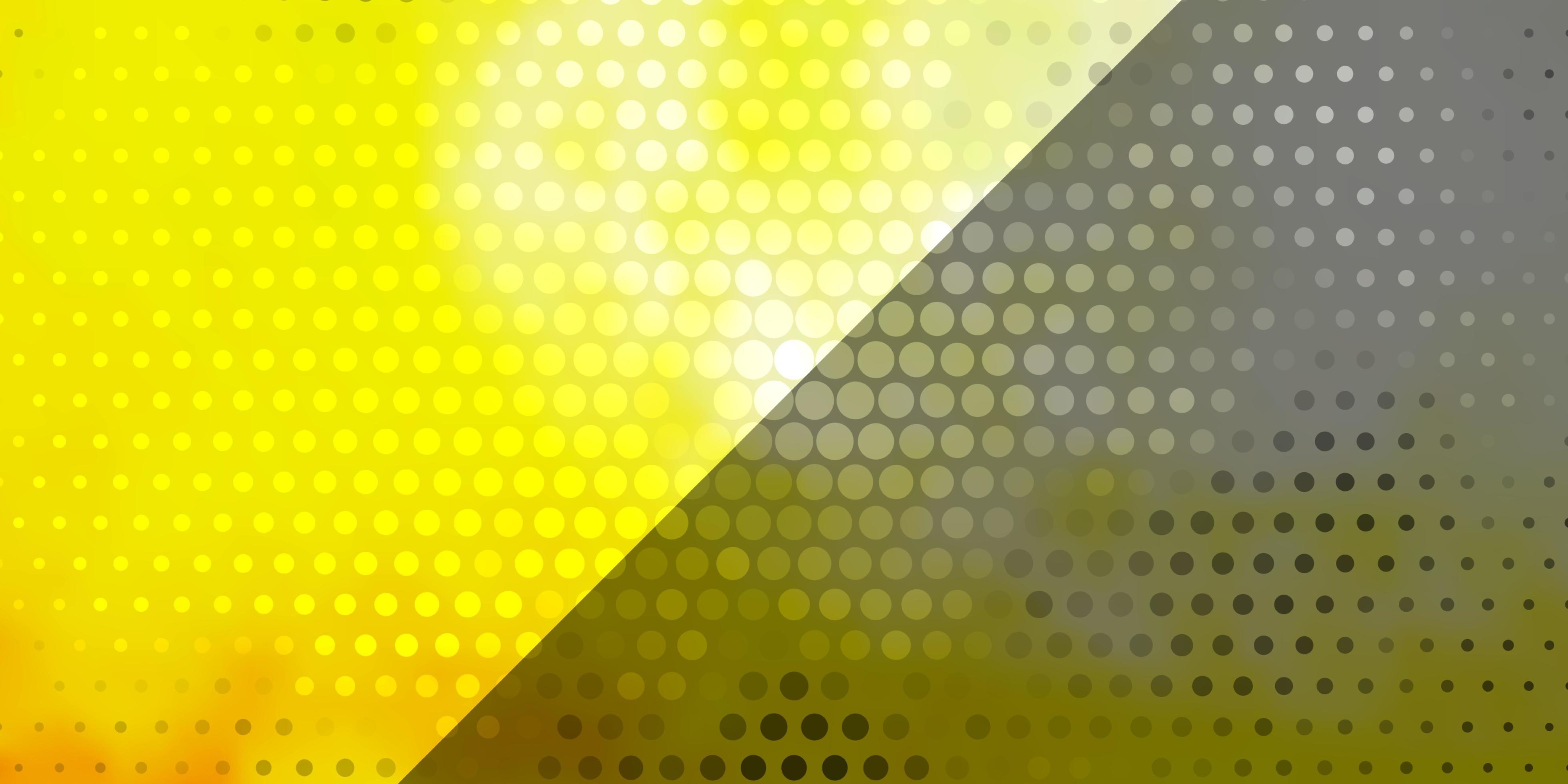 Light Red Yellow Vector Pattern With Circles Abstract Decorative Design In Gradient Style With