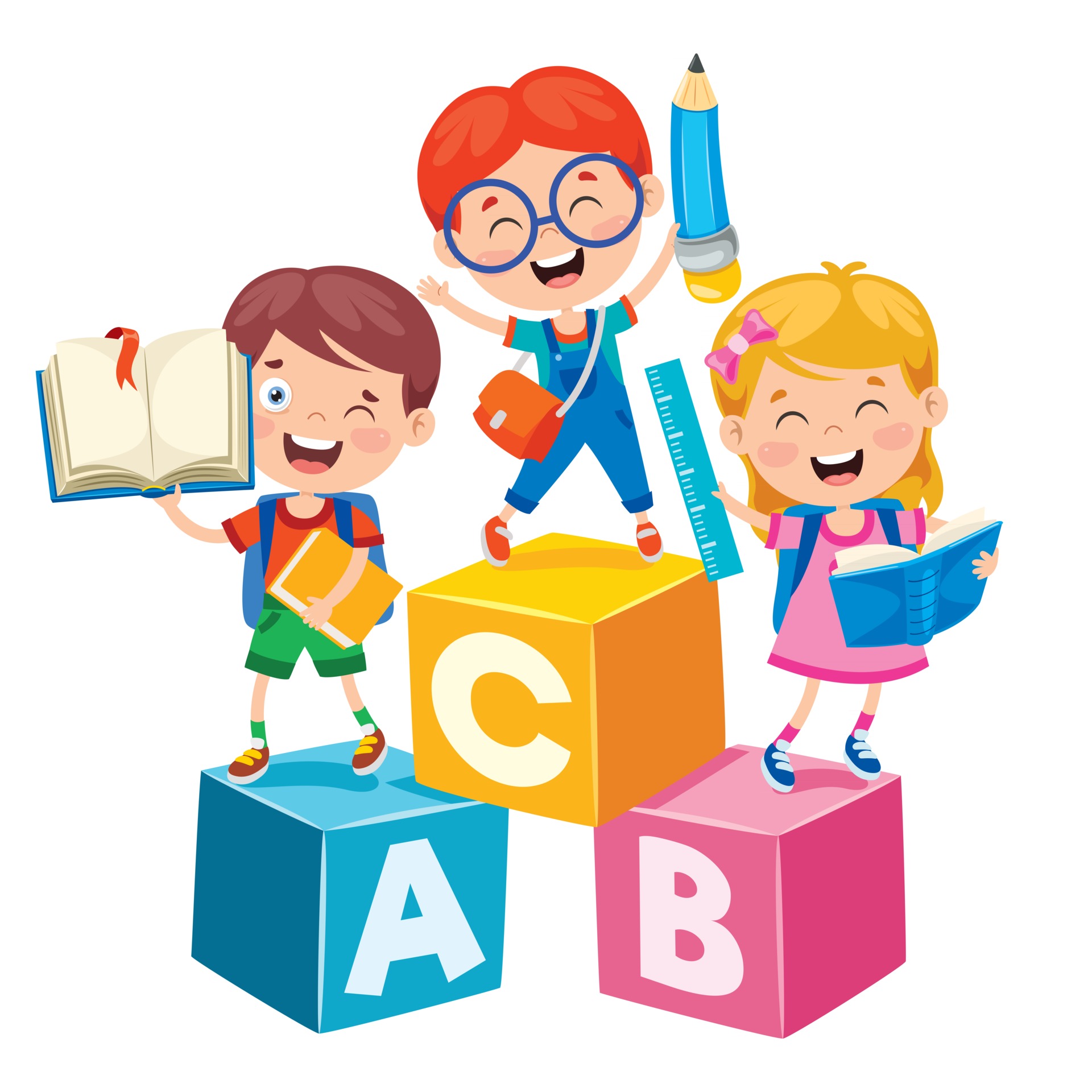 niños felices de la escuela de dibujos animados lindo 2538755 Vector en ... niños felices de la escuela de dibujos animados lindo 2538755 Vector en ...