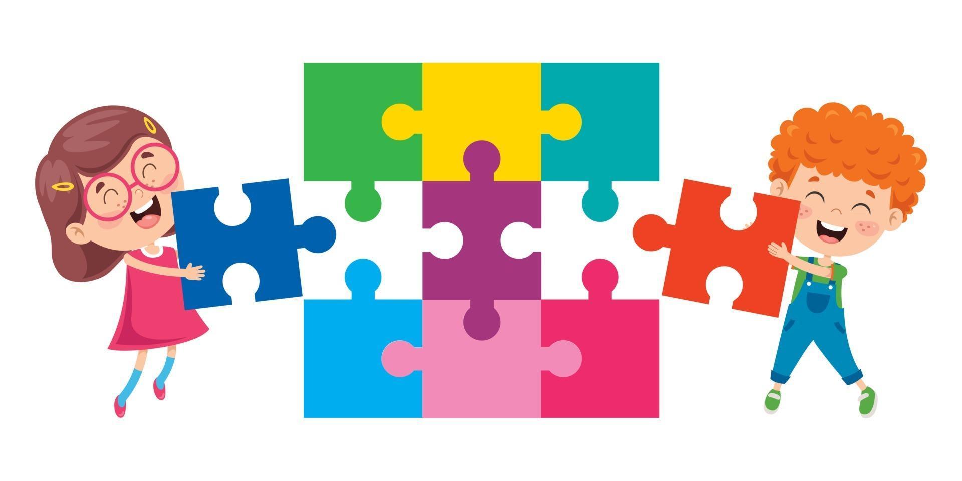 Kid Playing Colorful Jigsaw Puzzle 2539393 Vector Art at Vecteezy Kid Playing Colorful Jigsaw Puzzle 2539393 Vector Art at Vecteezy