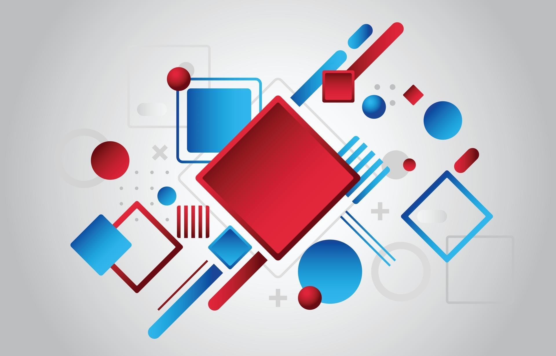 Abstract Geometric Red White Blue Background 2539597 Vector Art at Vecteezy