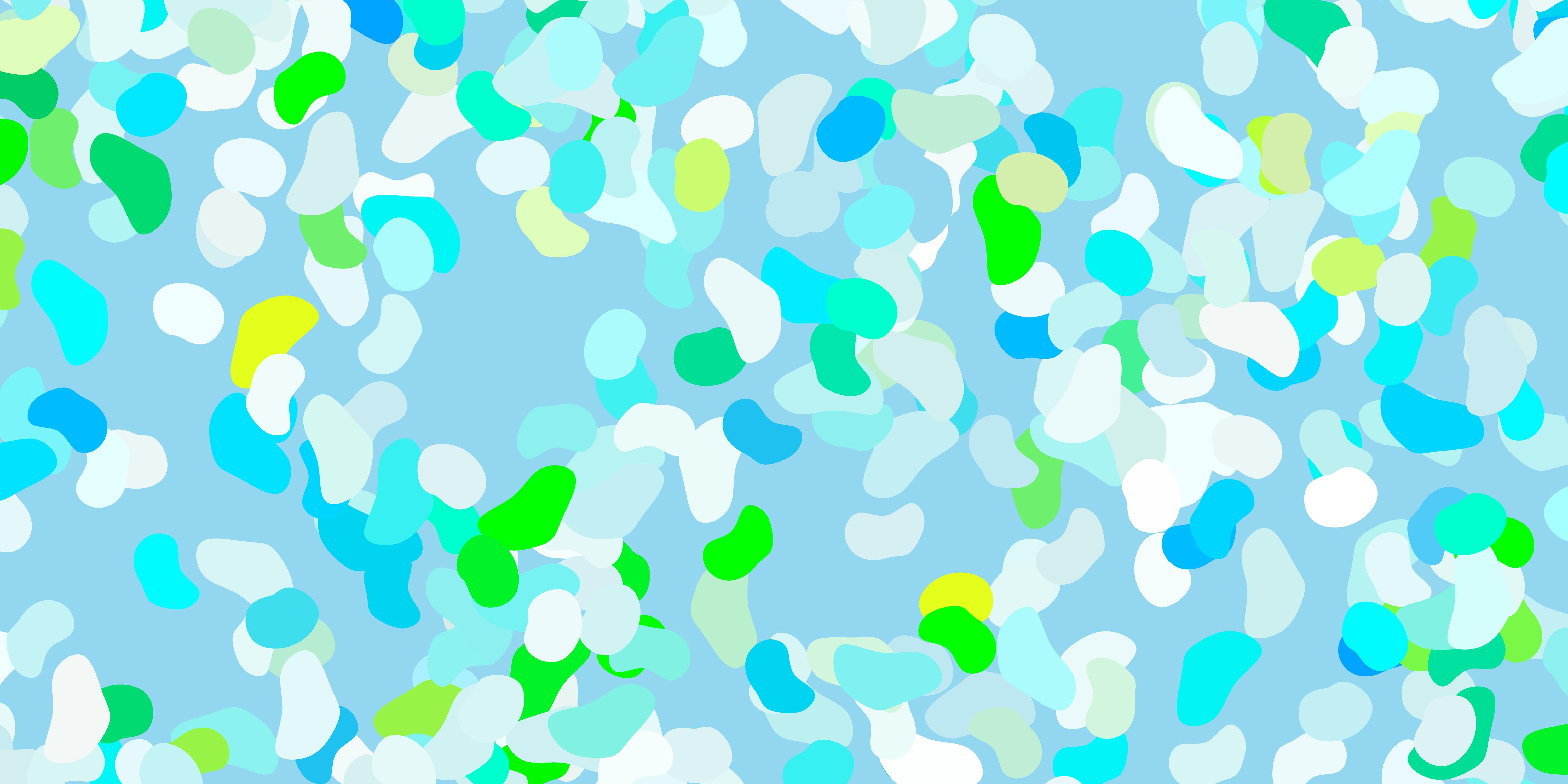 Light blue green vector pattern with abstract shapes 2540349 Vector Art ...