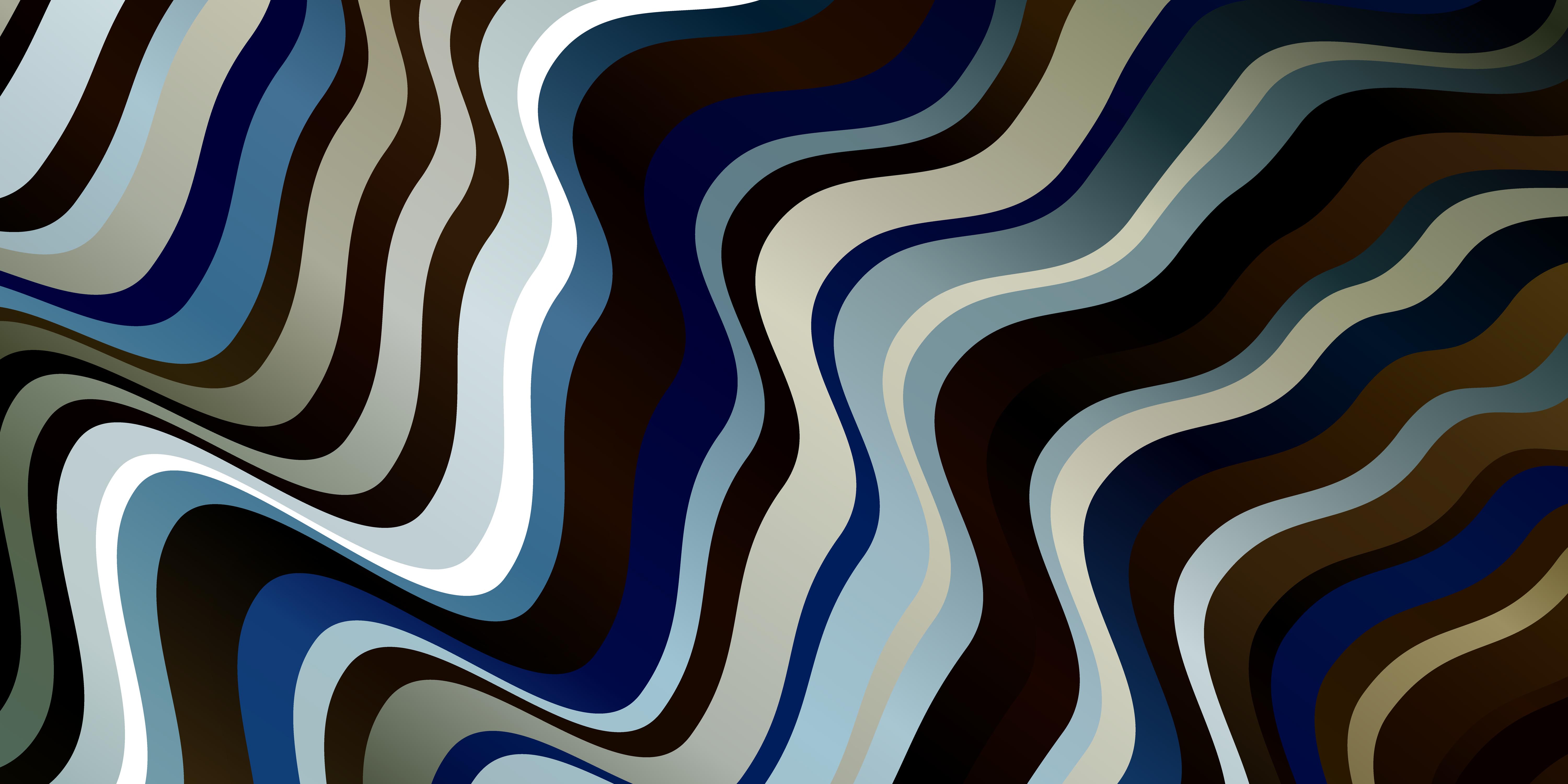 Light Blue Yellow Vector Layout With Wry Lines Illustration In Abstract Style With Gradient