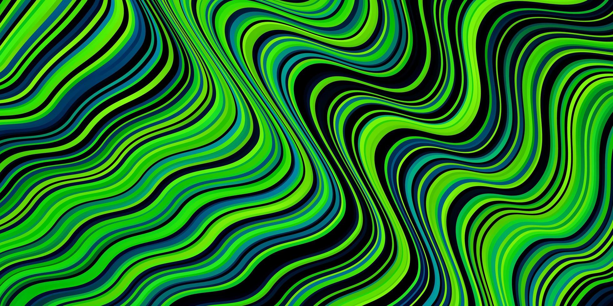 Light Blue Green Vector Texture With Wry Lines Colorful Geometric Sample With Gradient Curves