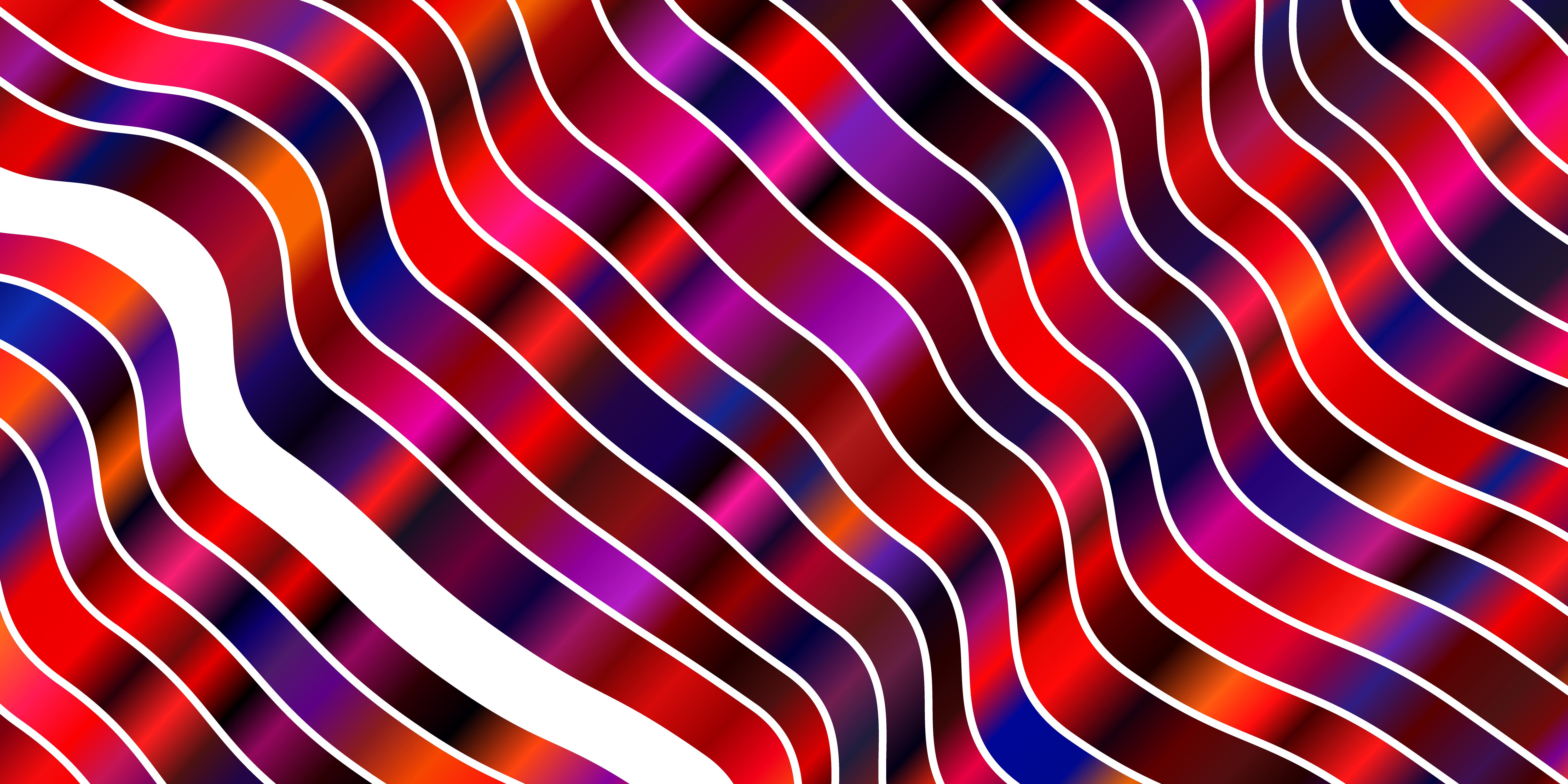 Dark Blue Red Vector Layout With Curves Abstract Illustration With Gradient Bows Template For