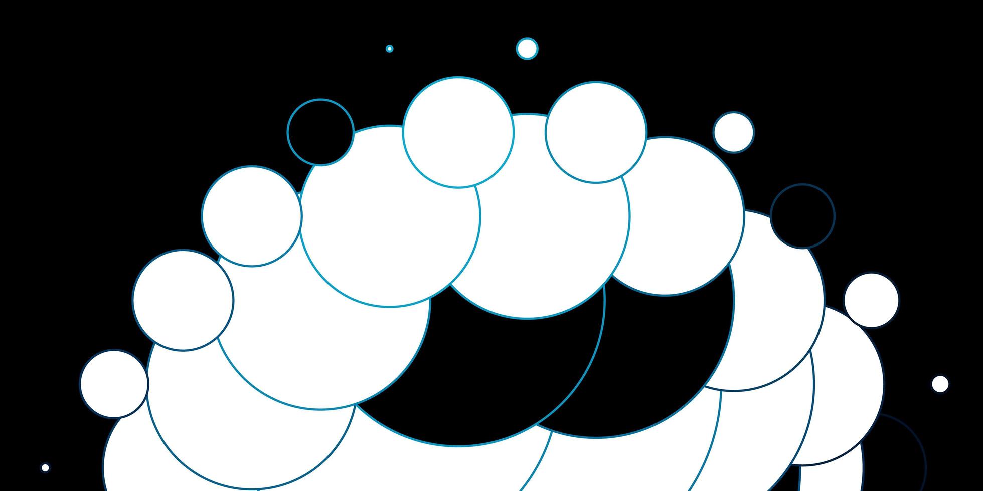 Dark Blue Vector Texture With Circles Abstract Colorful Disks On Simple Gradient Background