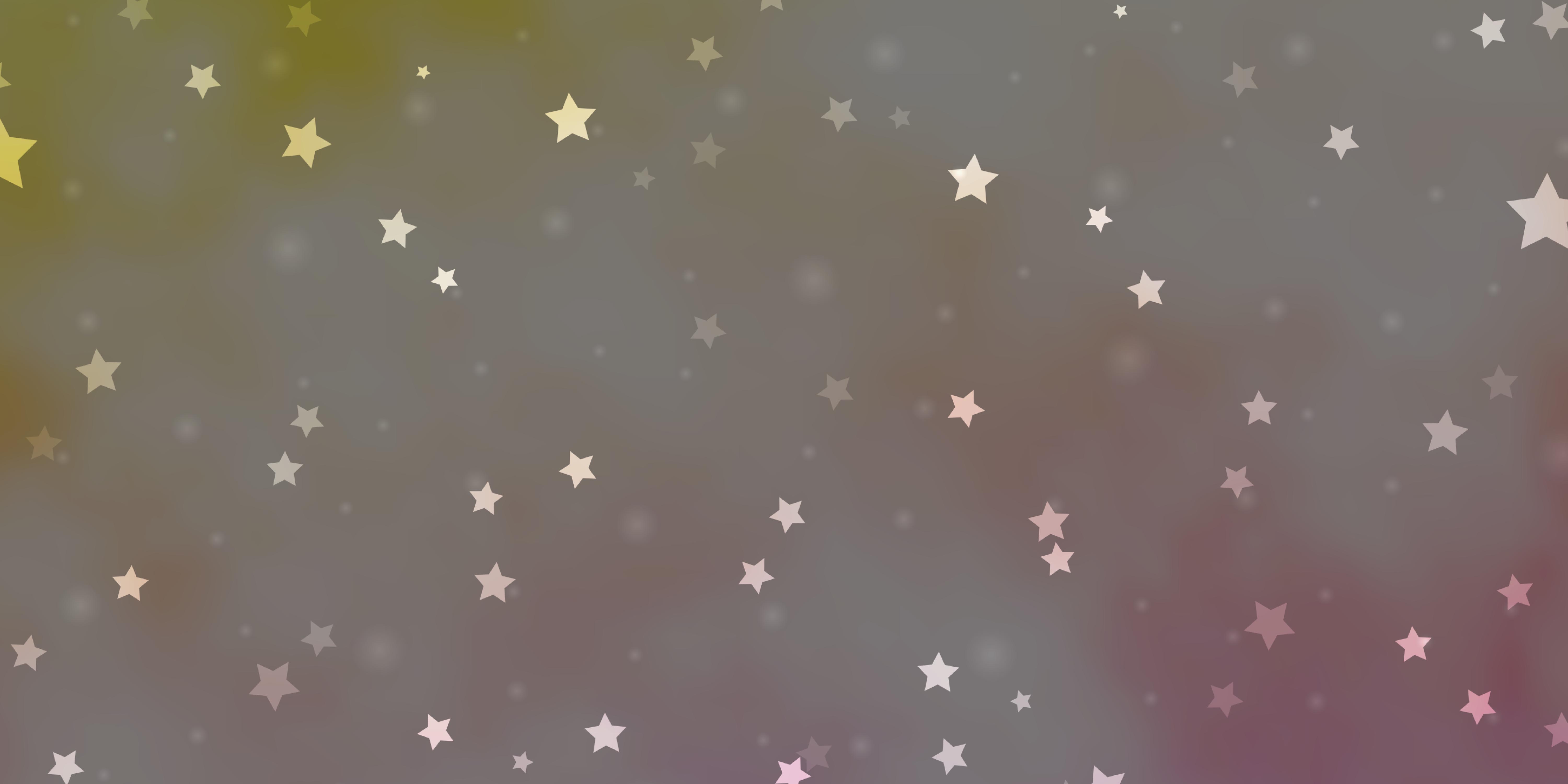 Light Orange Vector Background With Colorful Stars Colorful Illustration With Abstract Gradient