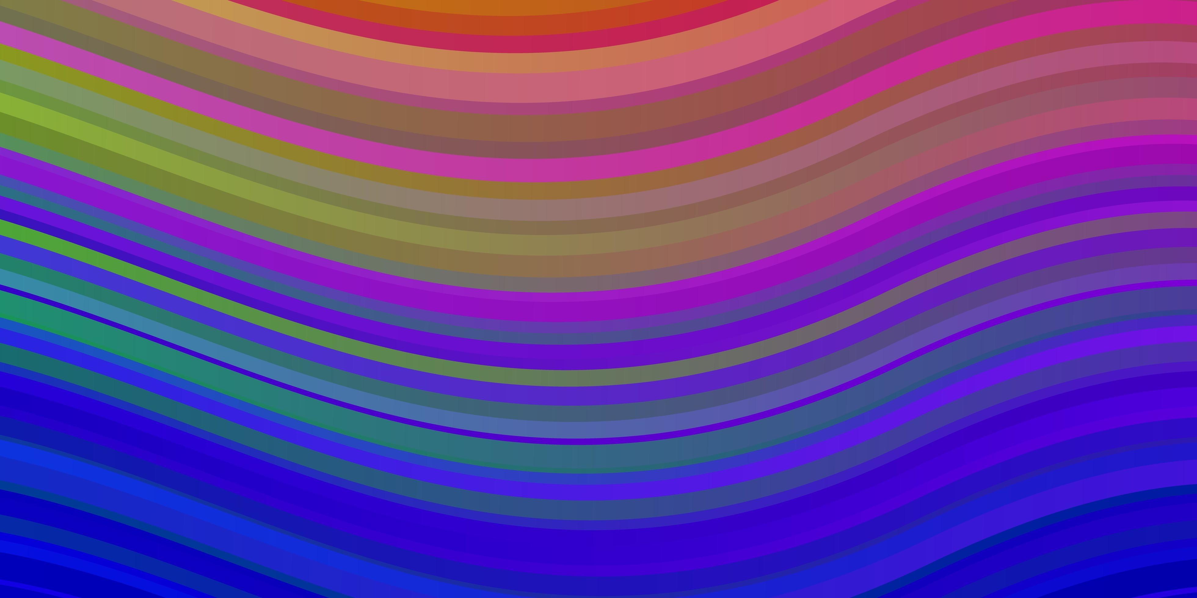 Dark Multicolor Vector Pattern With Wry Lines Colorful Illustration In Circular Style With Lines