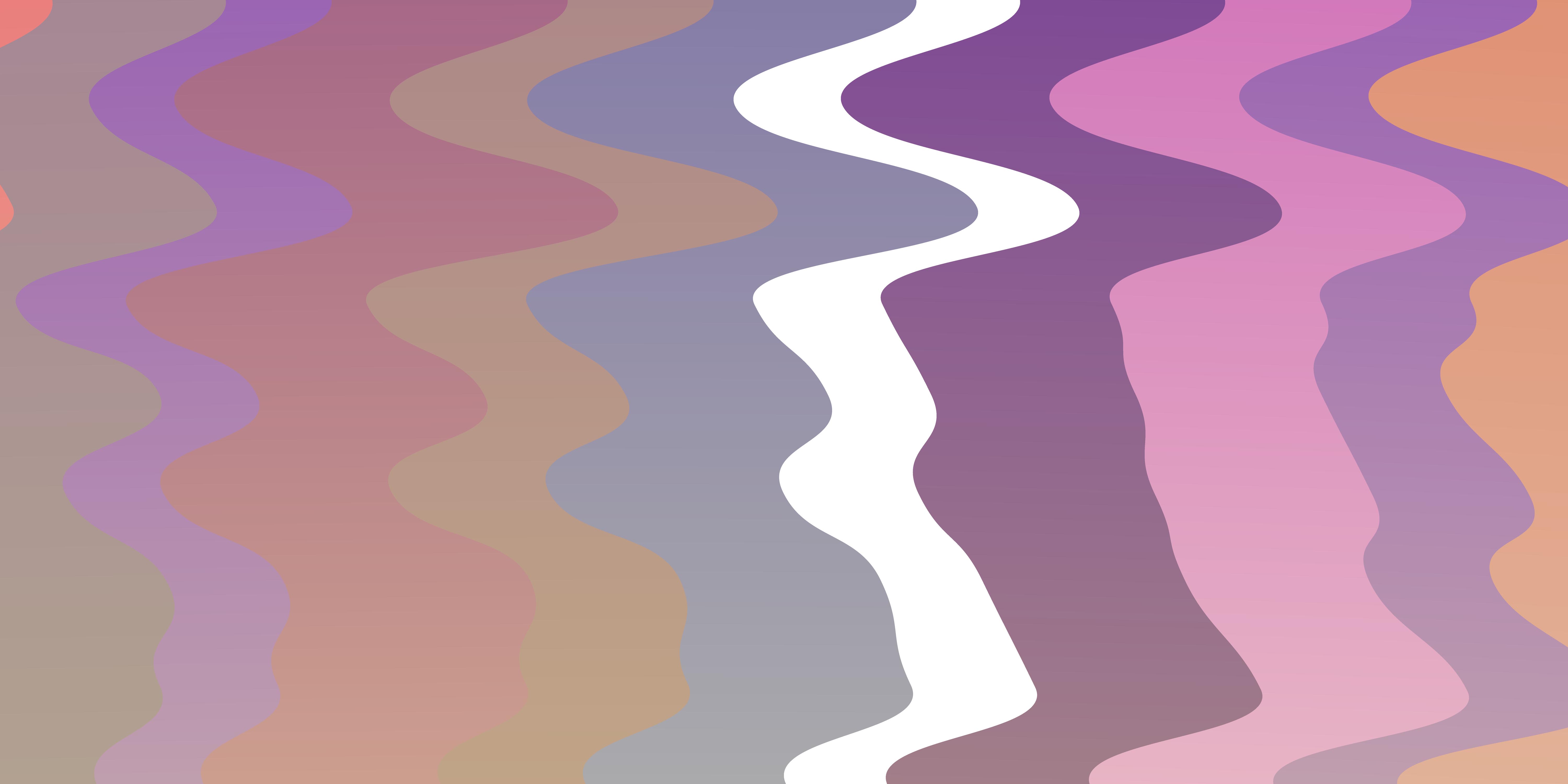 Light Multicolor Vector Layout With Curves Illustration In Halftone Style With Gradient Curves