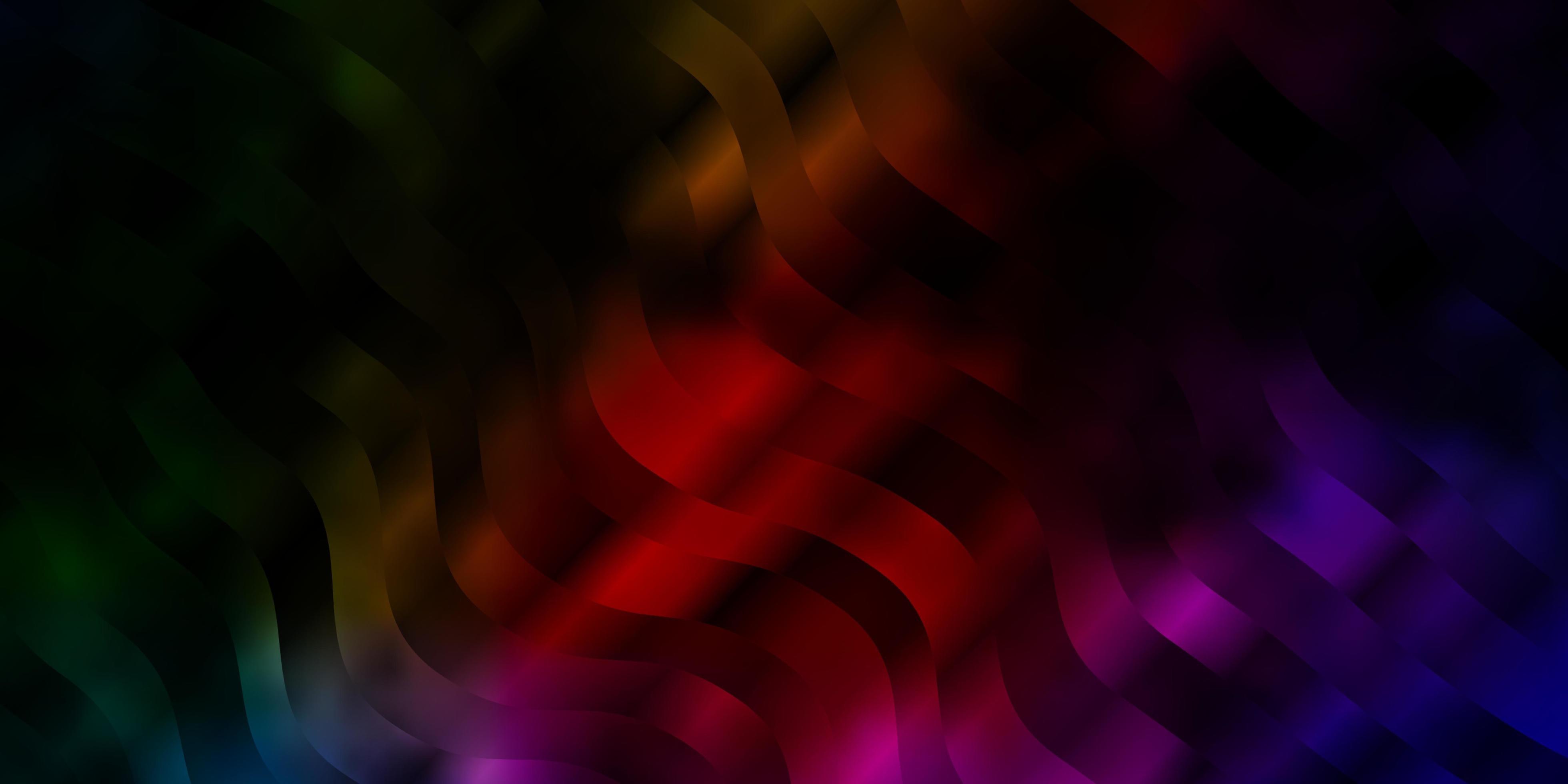 Dark Multicolor Vector Backdrop With Curves Abstract Gradient