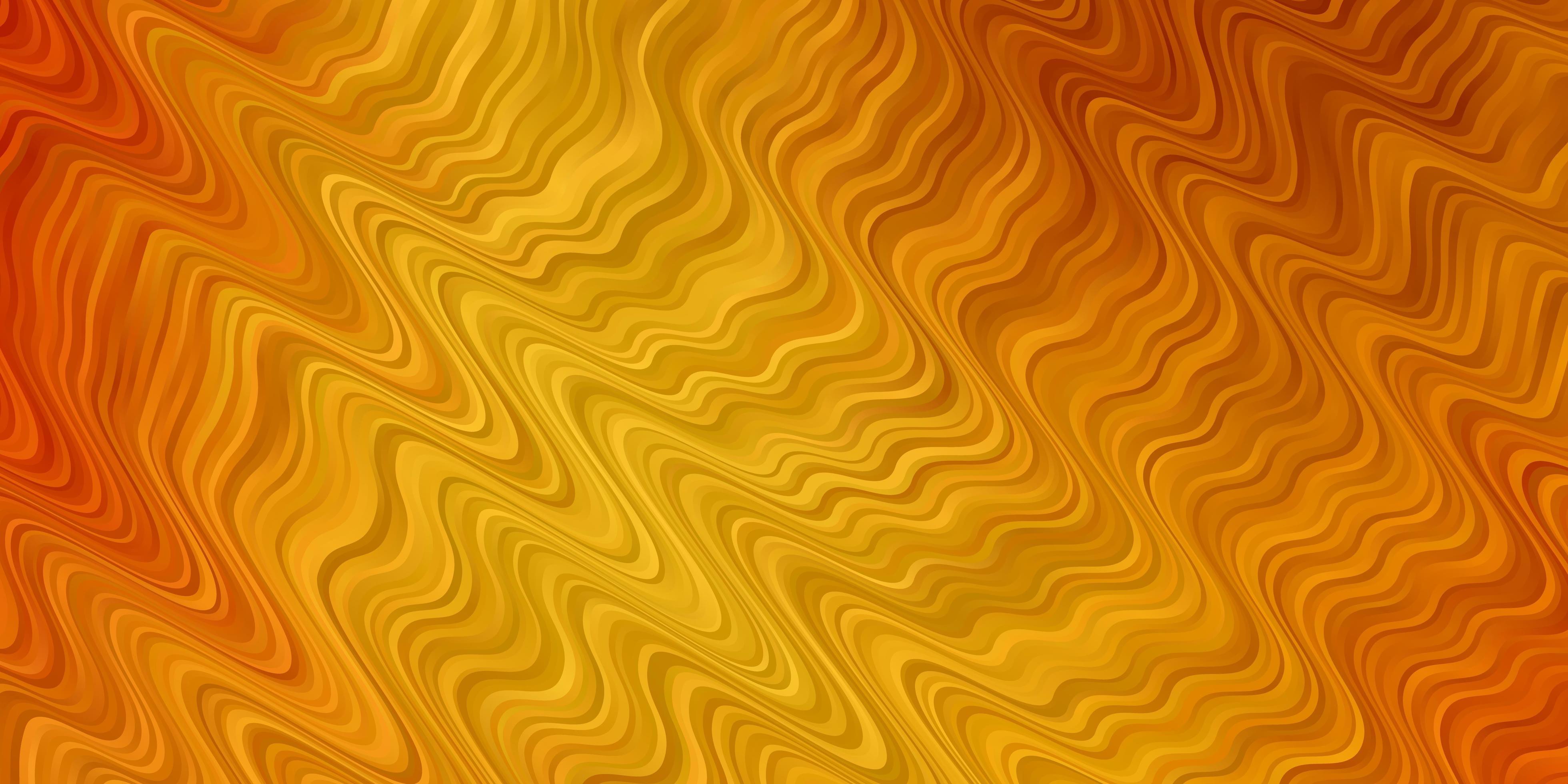 Light Orange Vector Pattern With Wry Lines Colorful Illustration Which Consists Of Curves Smart