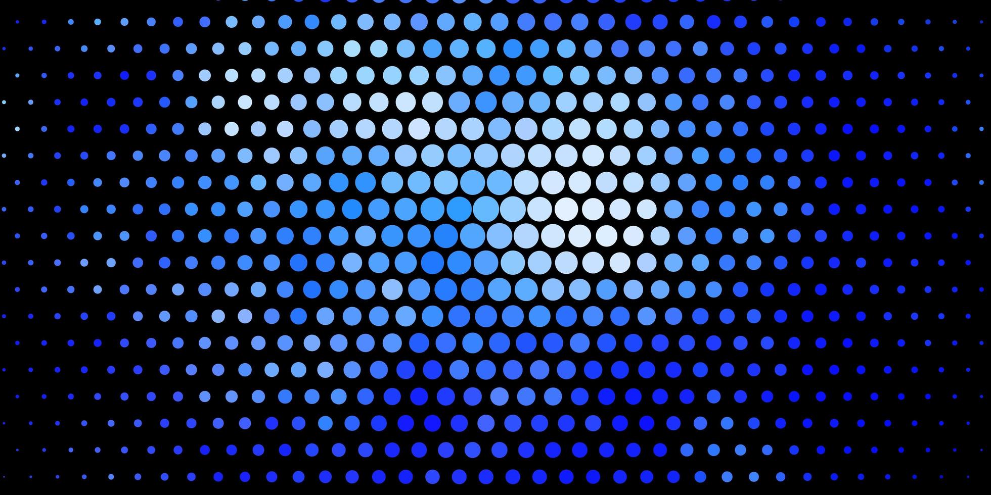 Dark Blue Vector Pattern With Spheres Abstract Colorful Disks On Simple Gradient Background