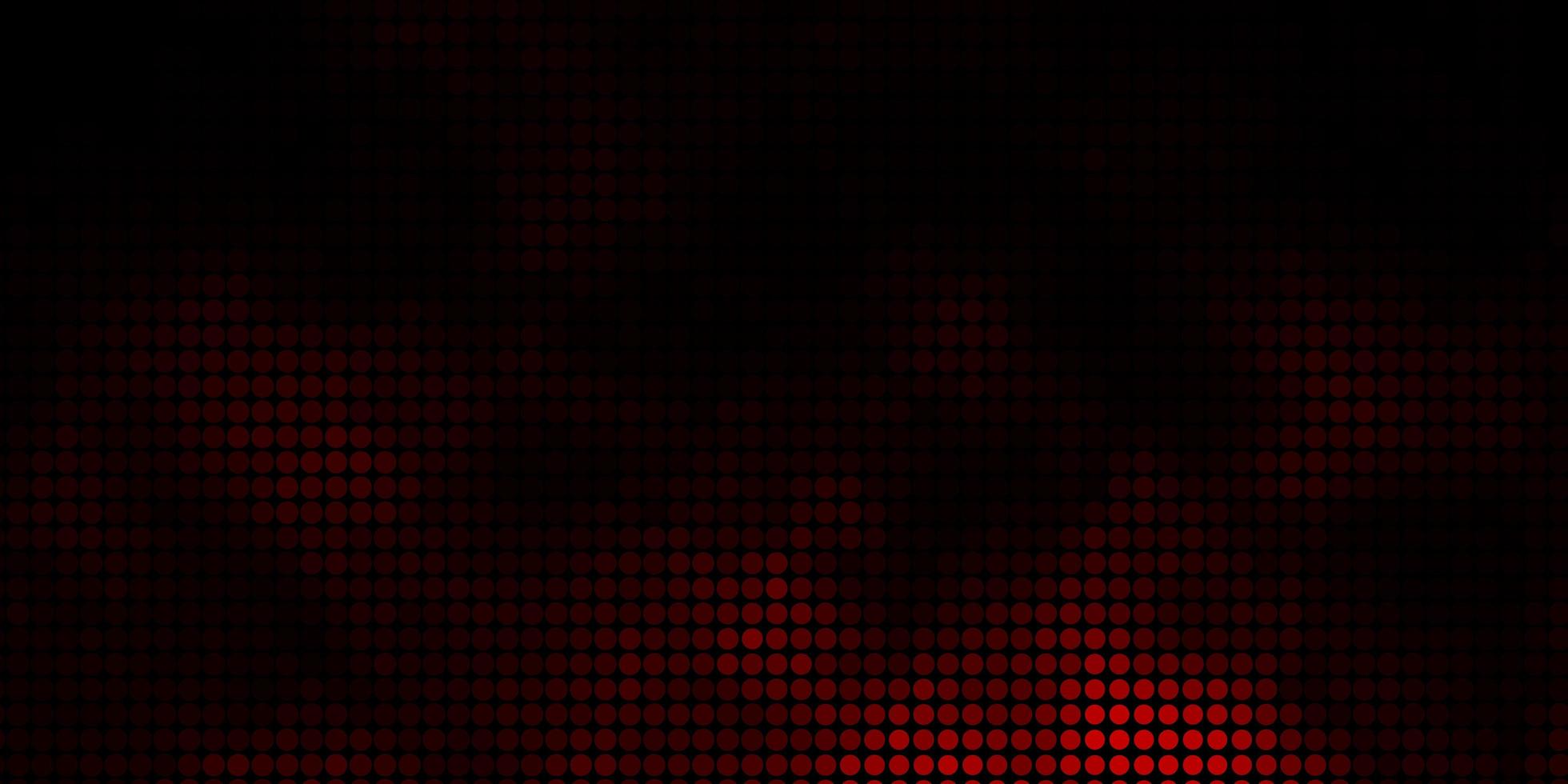 Dark Red Vector Pattern With Spheres Illustration With Set Of Shining Colorful Abstract Spheres