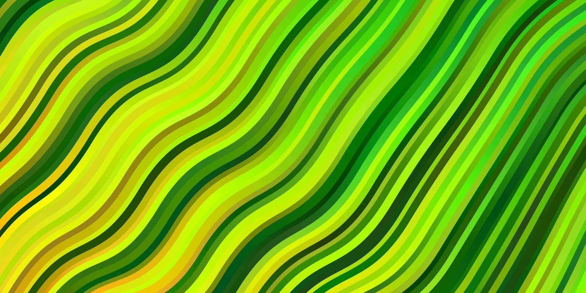 Light Green Yellow Vector Texture With Wry Lines Colorful Abstract Illustration With Gradient