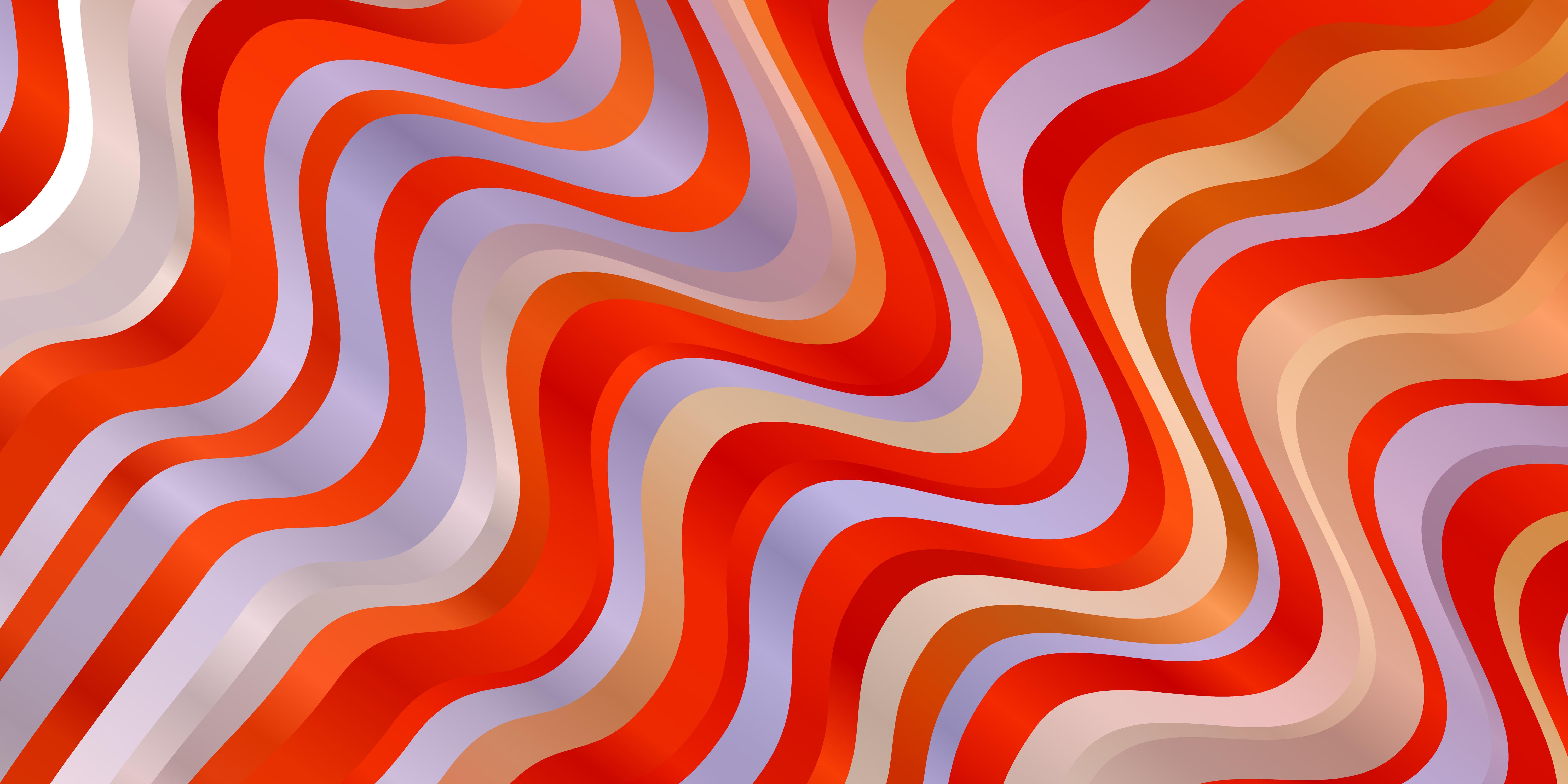 Light Orange Vector Background With Bows Bright Illustration With Gradient Circular Arcs Pattern