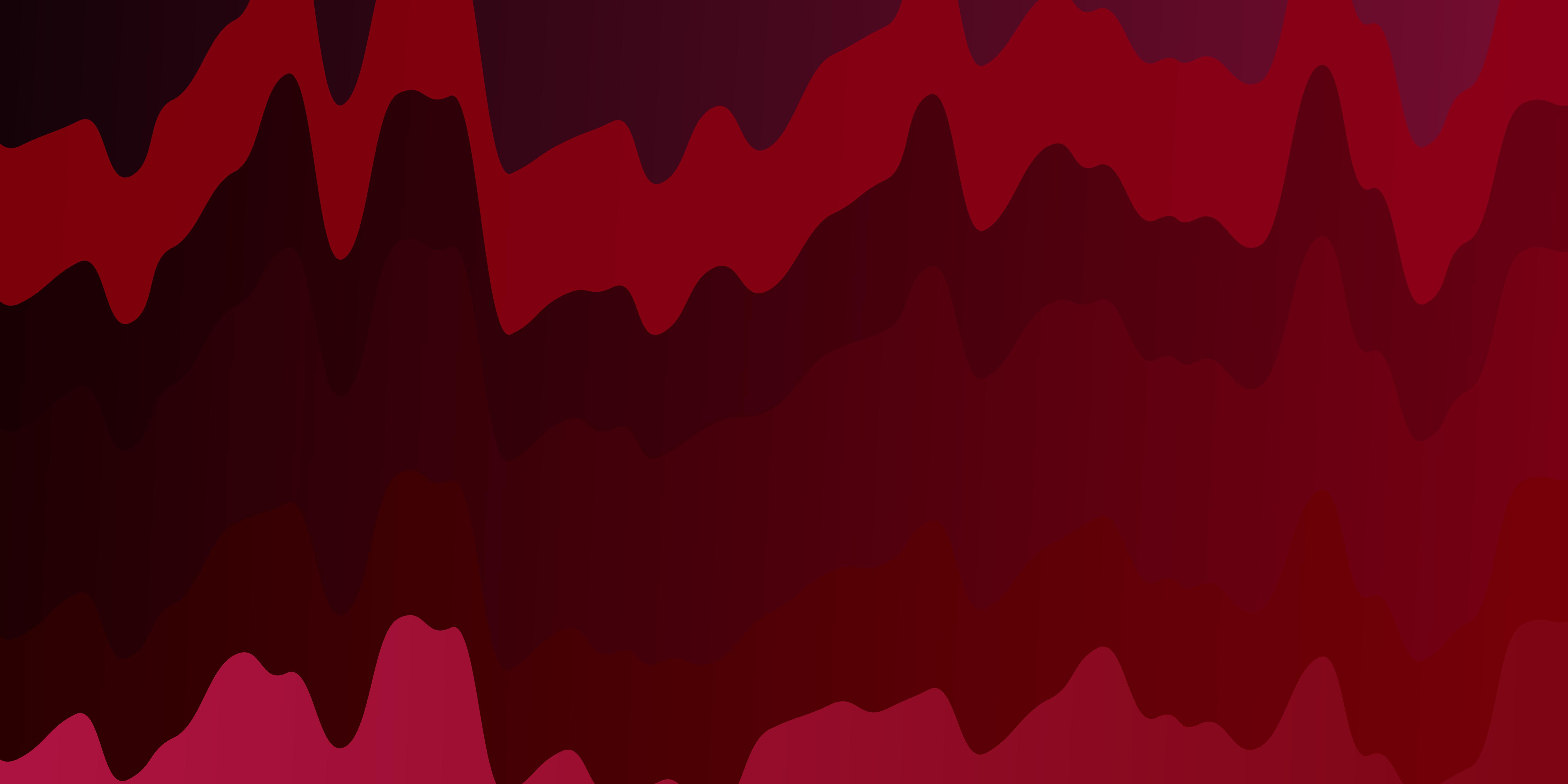 Dark Red Vector Pattern With Lines Illustration In Abstract Style With Gradient Curved Template