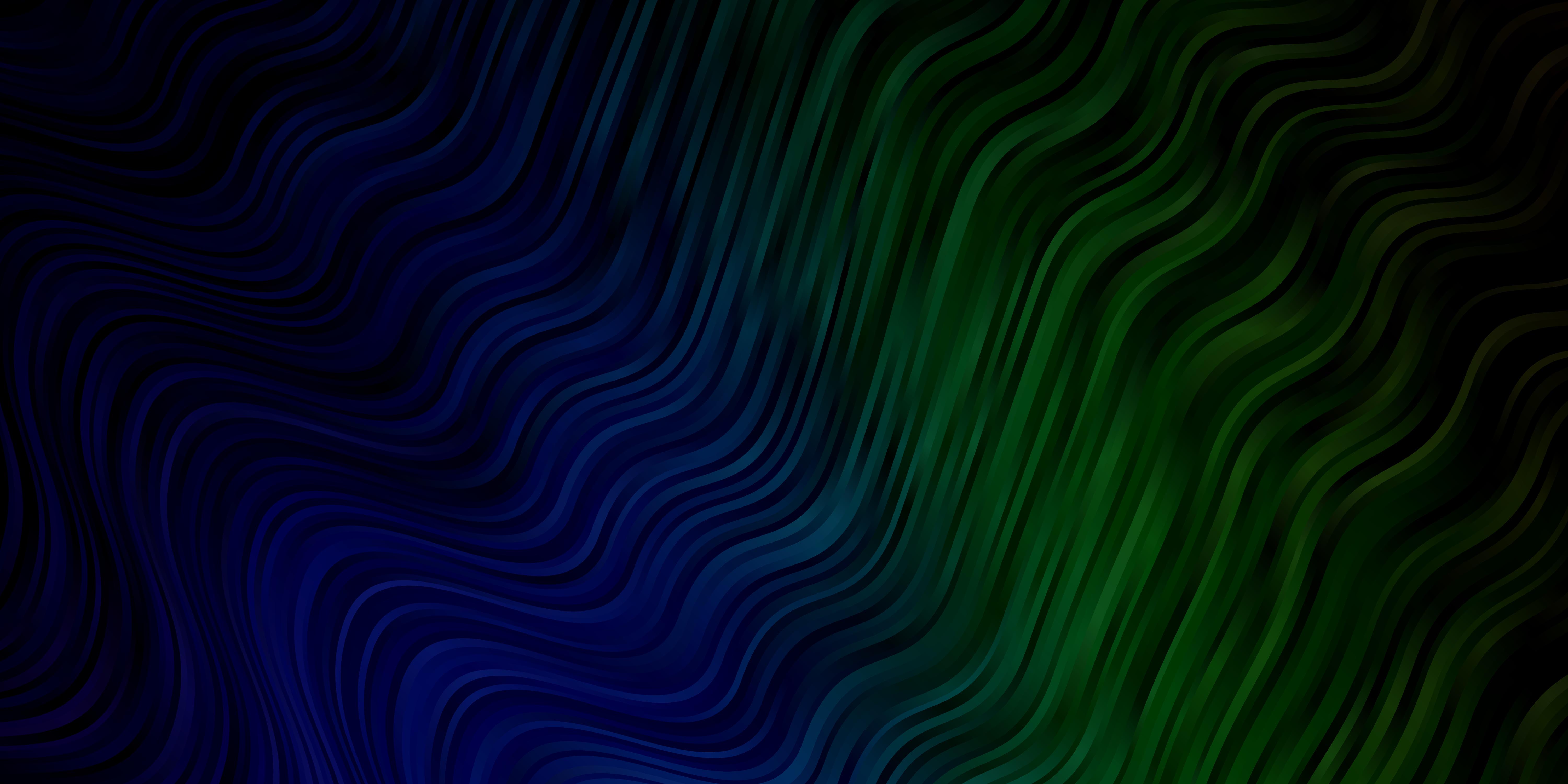 Light Blue Green Vector Background With Wry Lines Abstract Gradient
