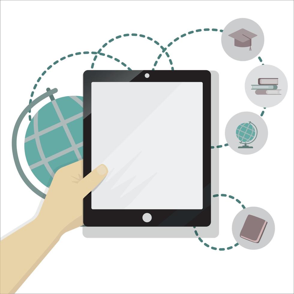 Concept for distance learning 2547077 Vector Art at Vecteezy