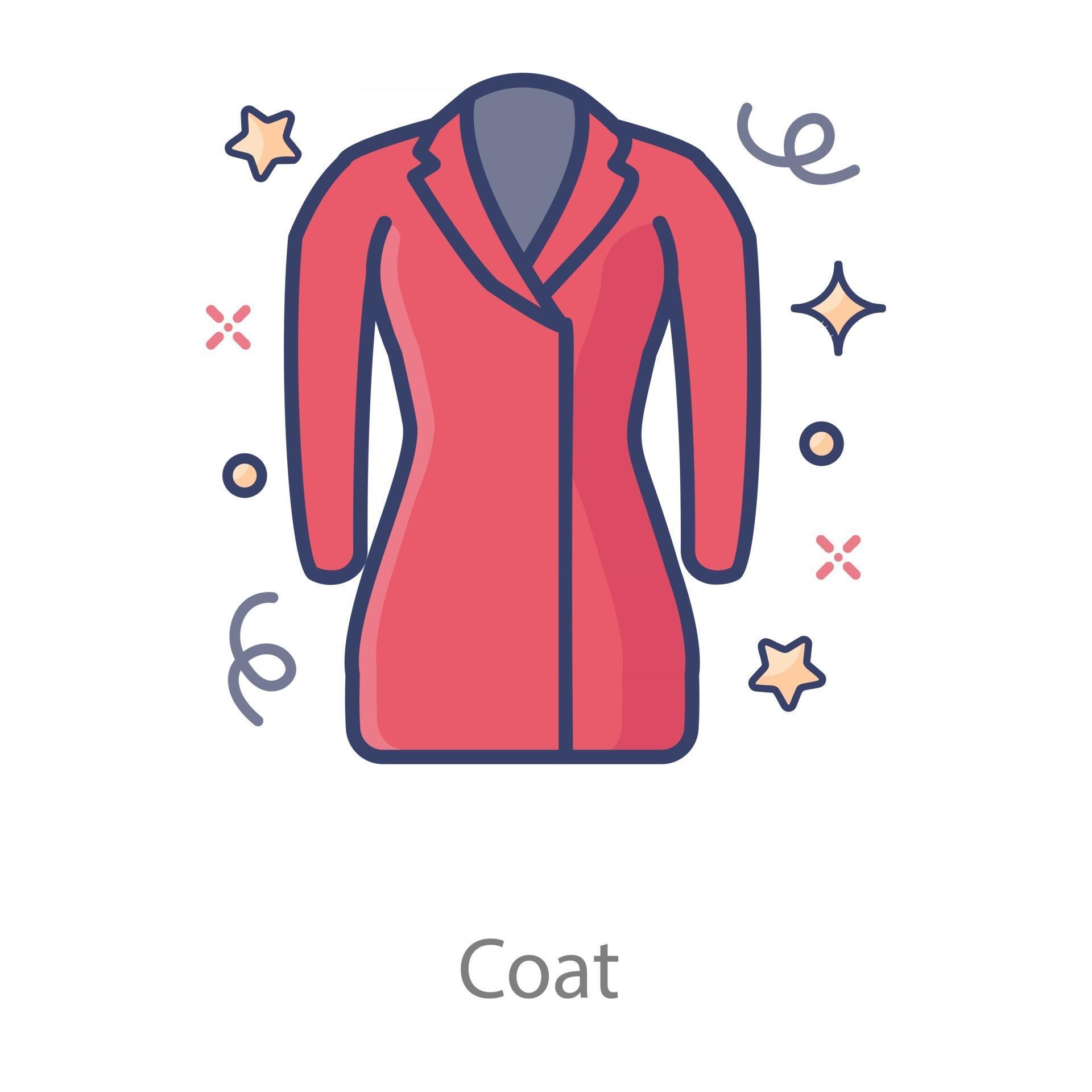 Coat Winter Apparel 2550354 Vector Art At Vecteezy