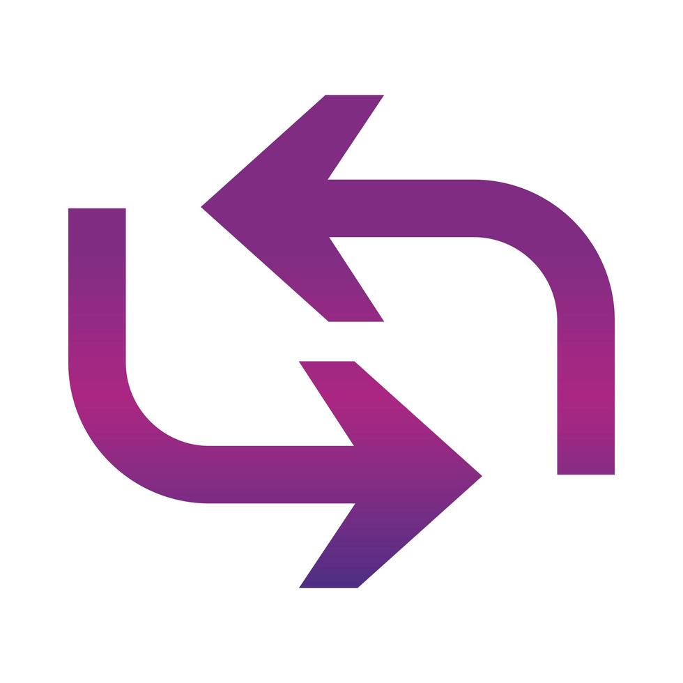 arrow direction related icon arrows point two sides gradient style ... arrow direction related icon arrows point two sides gradient style ...