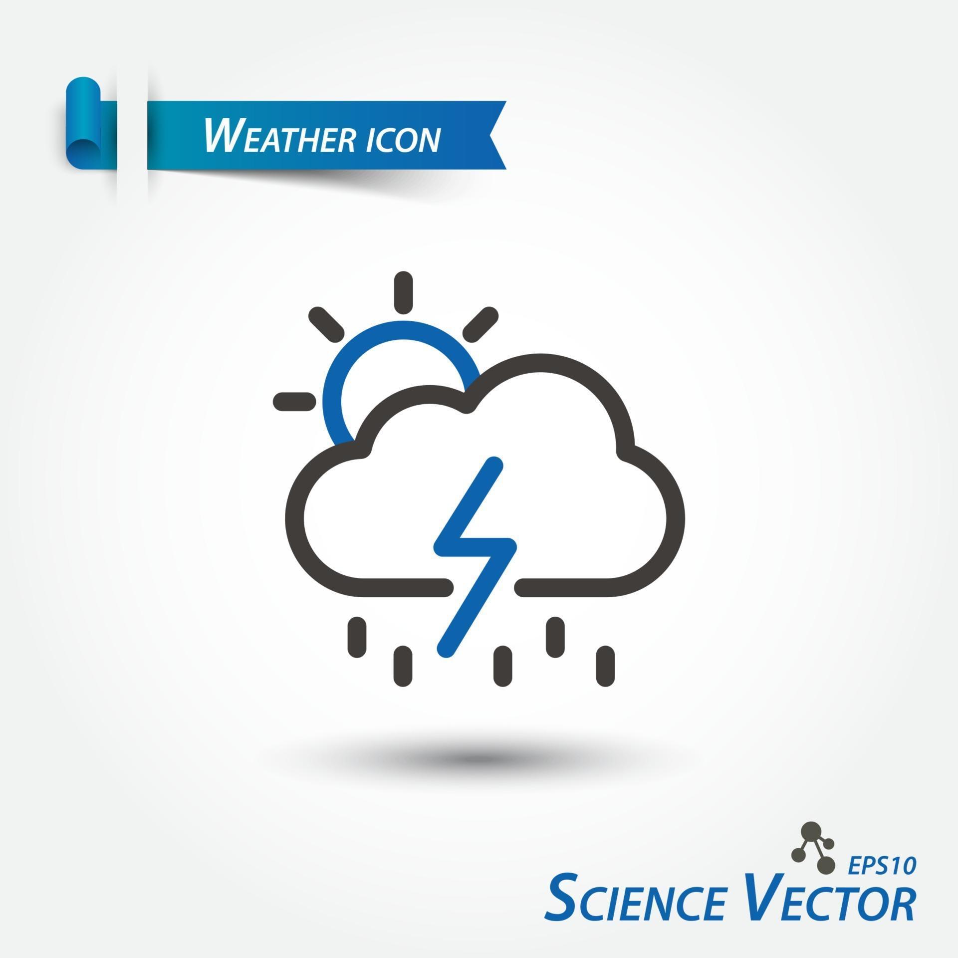 Weather forecast icon Scientific vector 2560870 Vector Art at Vecteezy