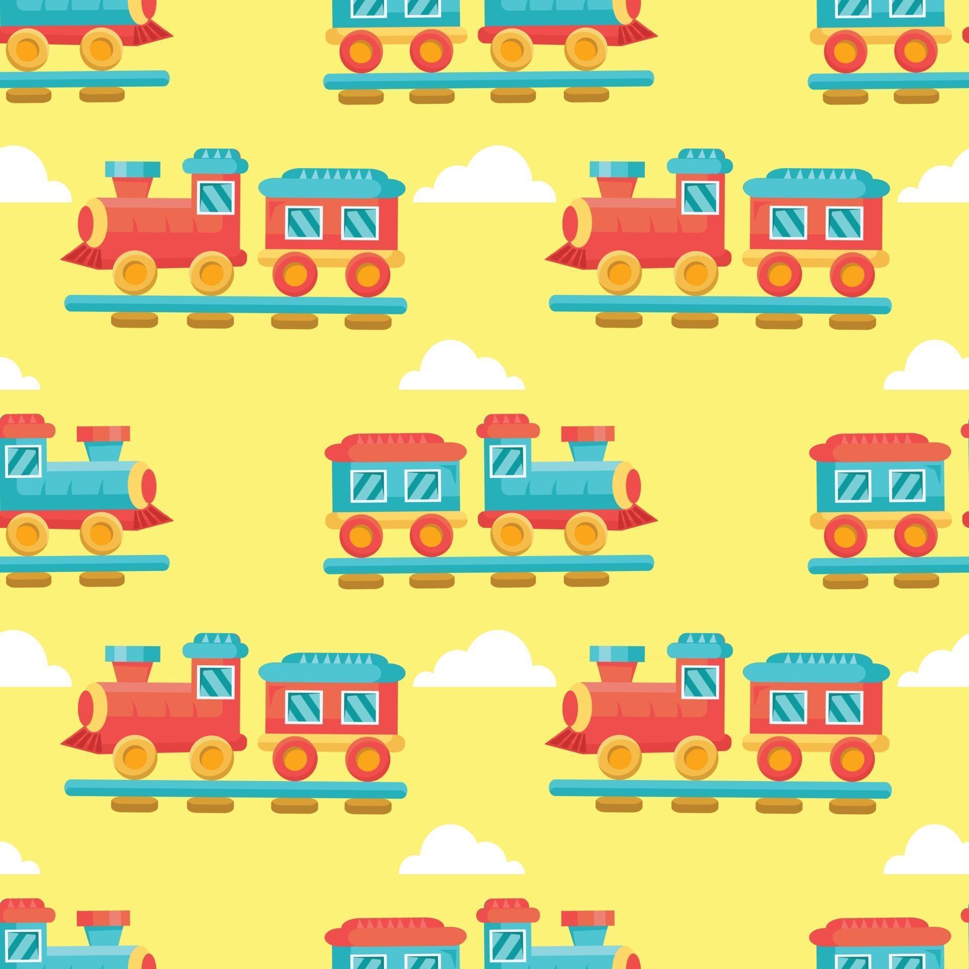 Kid Train pattern 2567549 Vector Art at Vecteezy