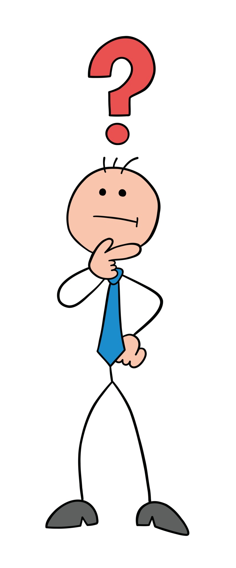 Stickman Businessman Character Confused Vector Cartoon Illustration ... Stickman Businessman Character Confused Vector Cartoon Illustration ...