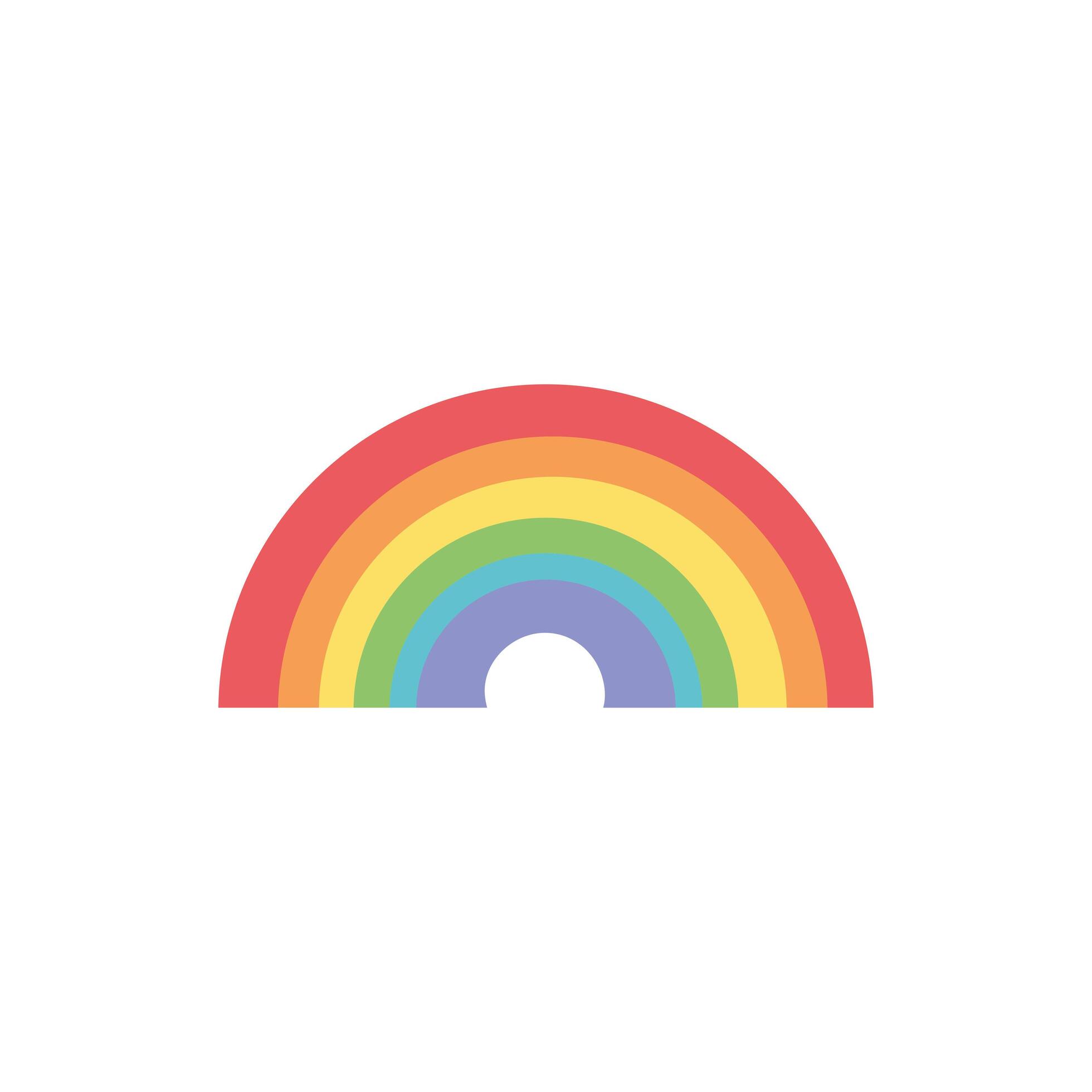 cute rainbow spring isolated icon 2572811 Vector Art at Vecteezy