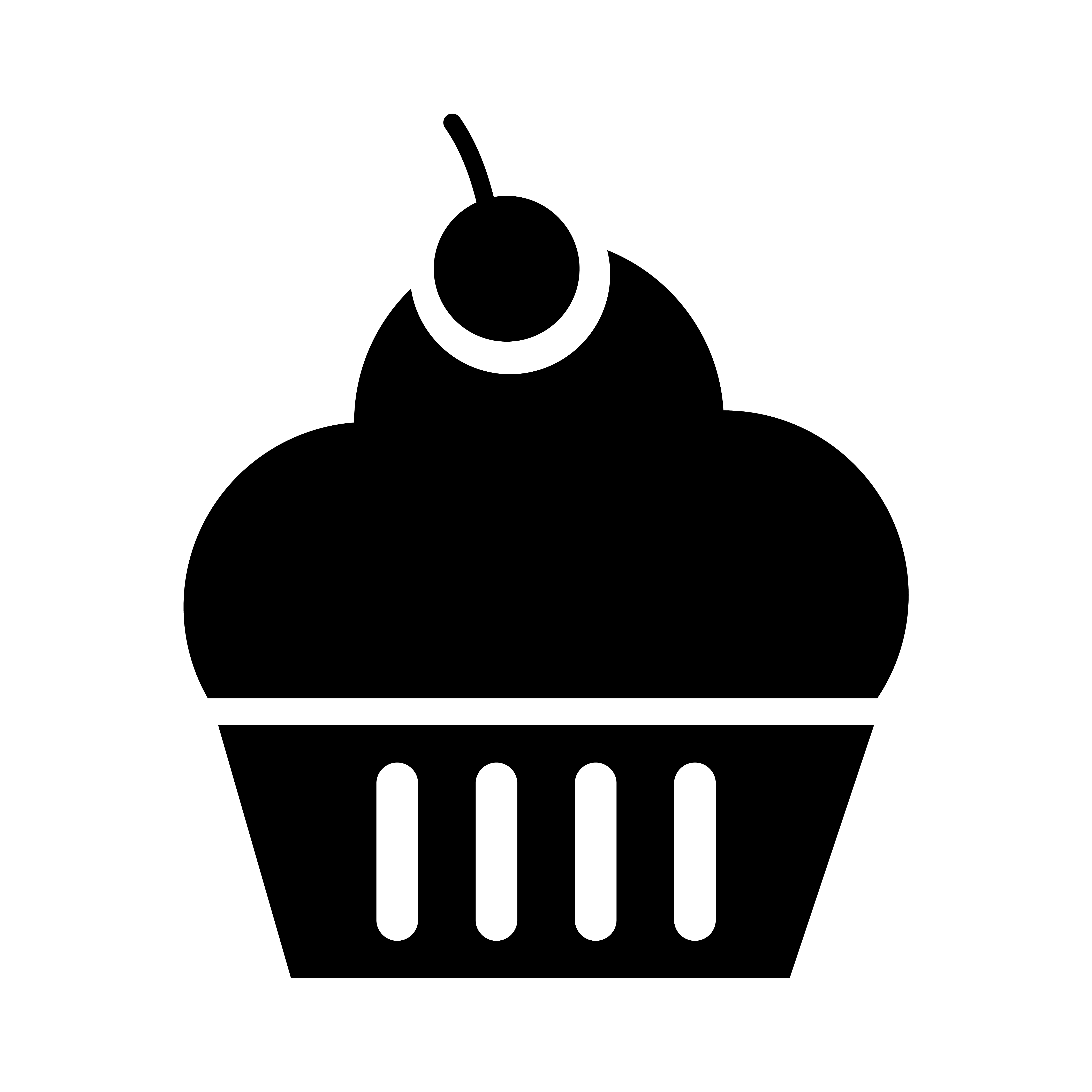 Sweet Cupcake Silhouette Style Icon 2575965 Vector Art At Vecteezy