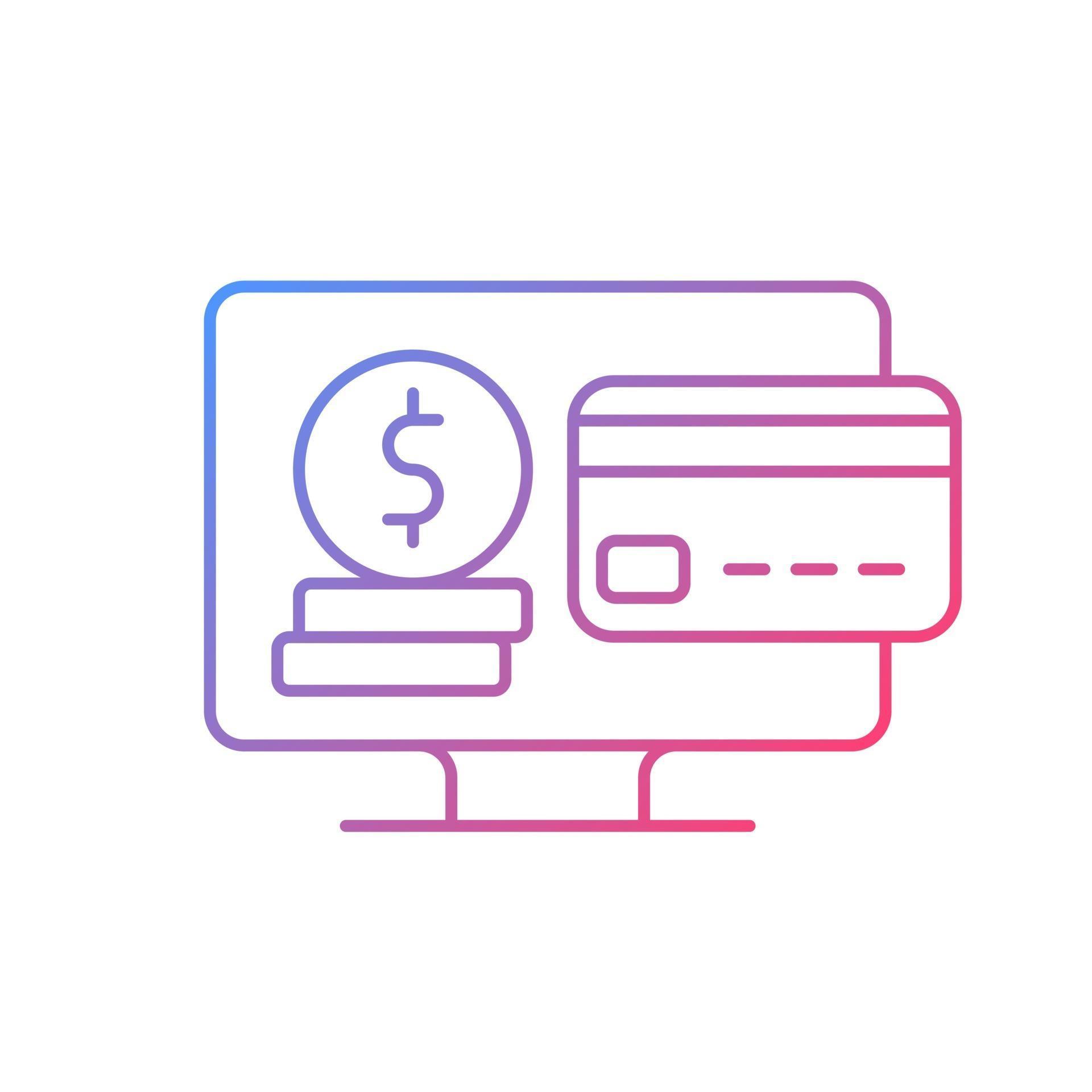 Subscription fee gradient linear vector icon 2580475 Vector Art at Vecteezy