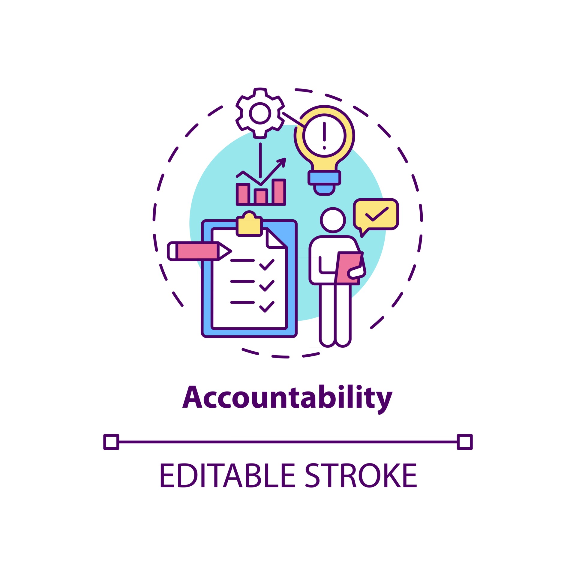 Accountability concept icon 2580803 Vector Art at Vecteezy Accountability concept icon 2580803 Vector Art at Vecteezy