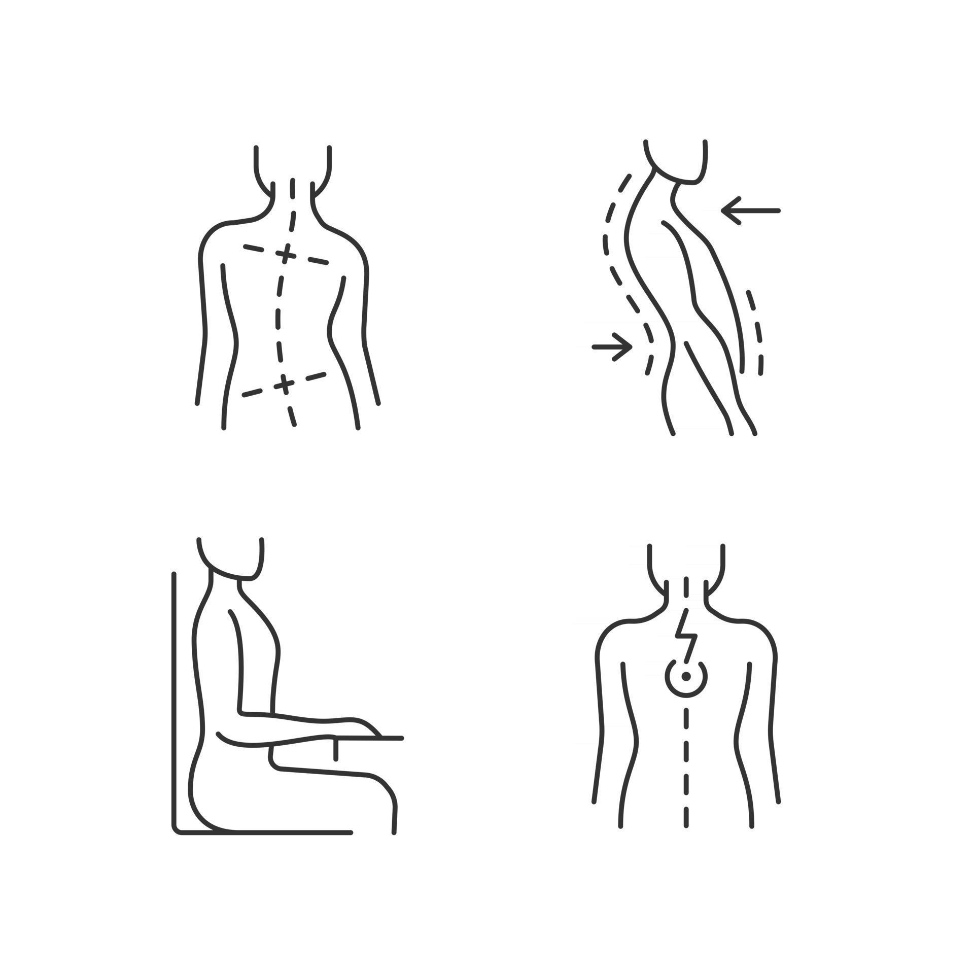 Bad posture problems linear icons set 2581393 Vector Art at Vecteezy Bad posture problems linear icons set 2581393 Vector Art at Vecteezy