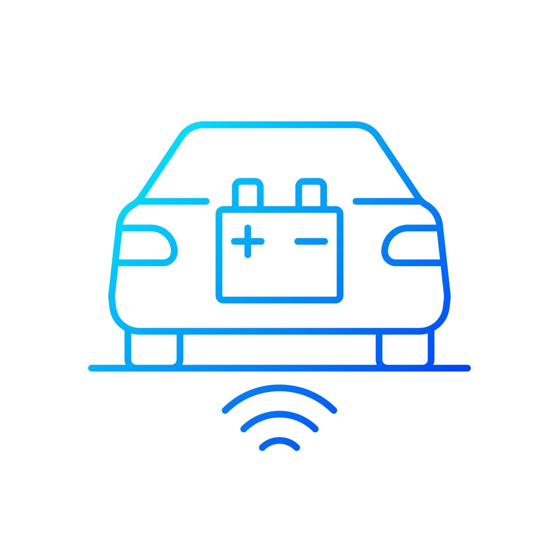 Wireless EV charging gradient linear vector icon 2581638 Vector Art at ... Wireless EV charging gradient linear vector icon 2581638 Vector Art at ...