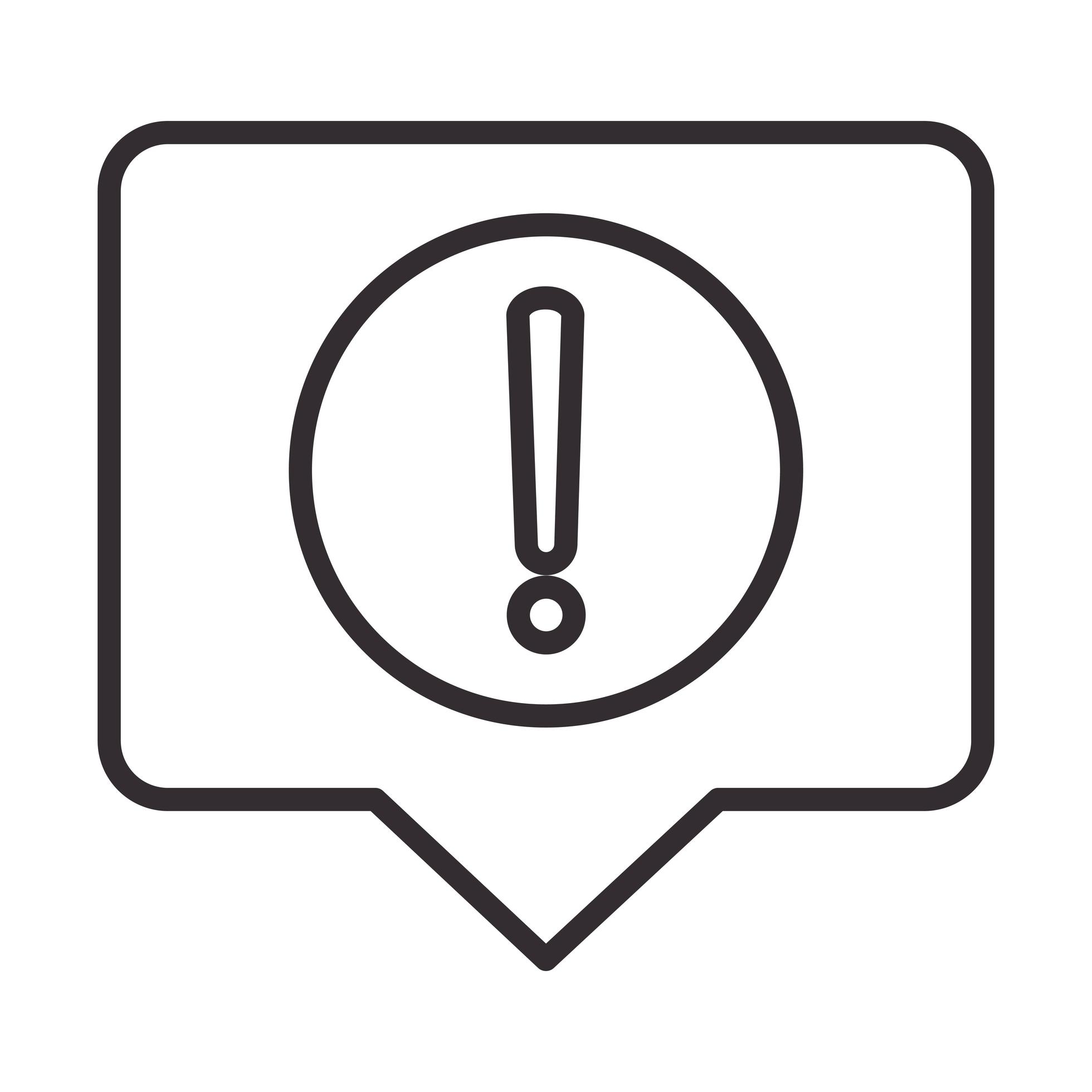 alert icon message notification security attention danger exclamation ...