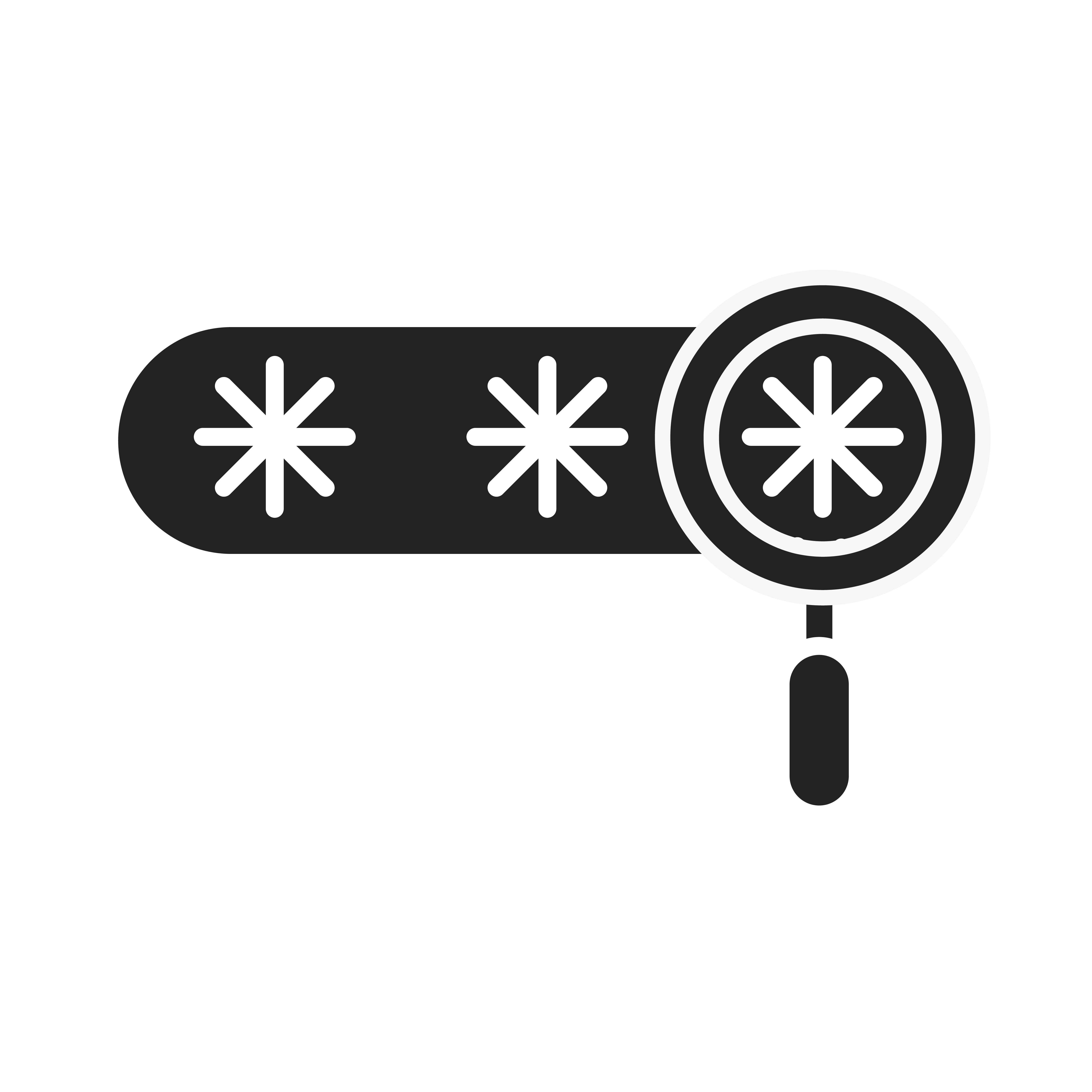 Cyber Security And Information Or Network Protection Password Analysis Silhouette Style Icon