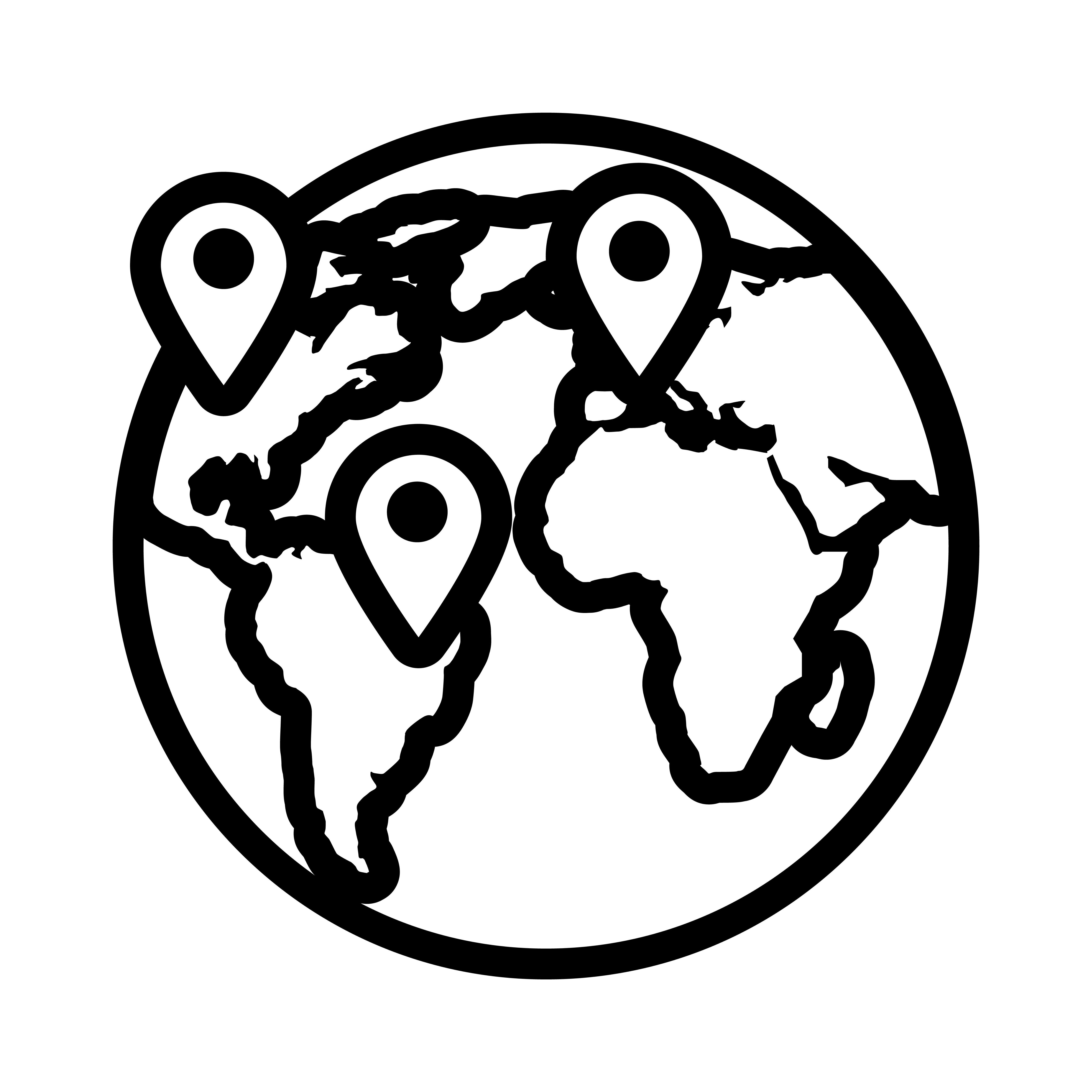 earth planet flat style icon 2586469 Vector Art at Vecteezy