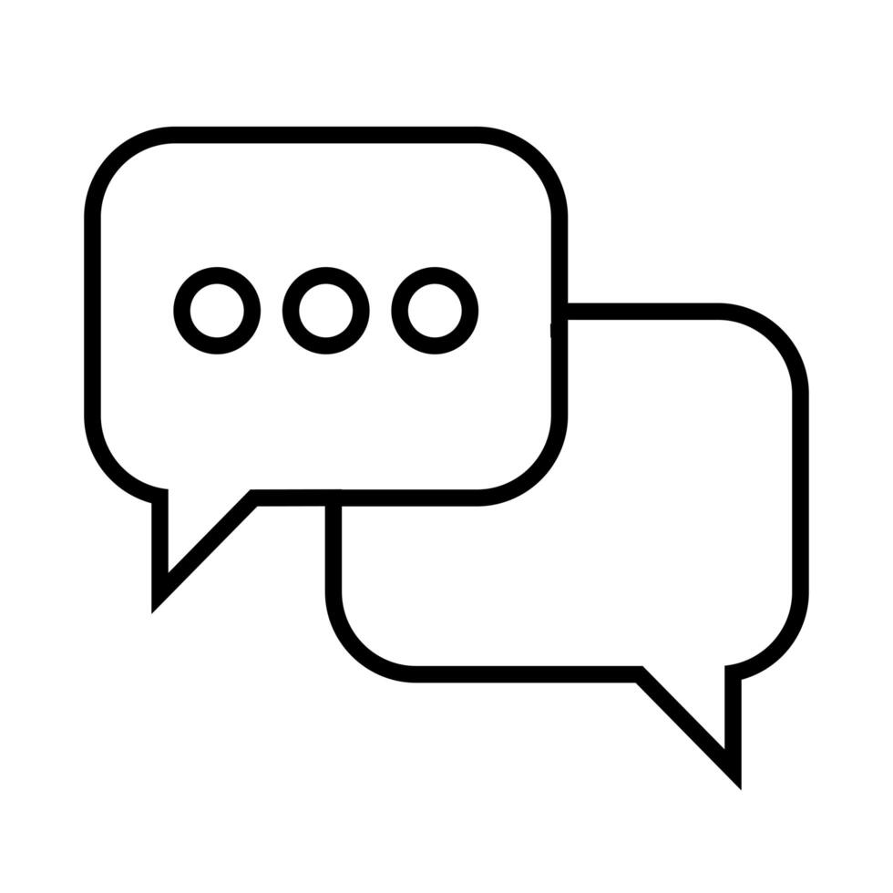 speech bubbles line style icon 2586699 Vector Art at Vecteezy