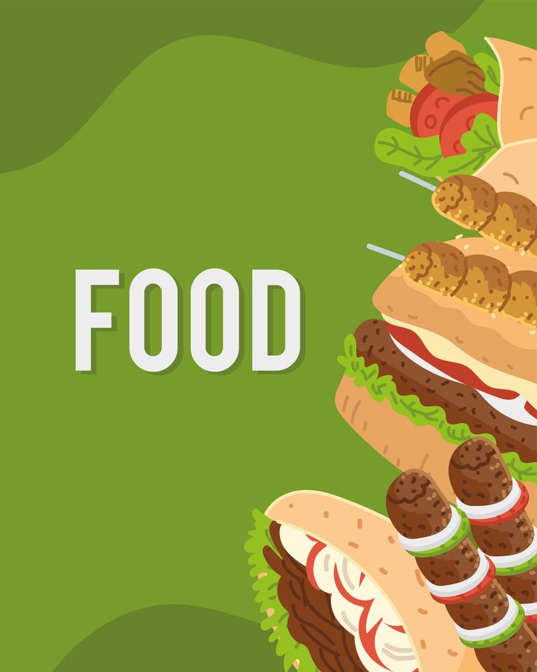 arabic food icon group 2590149 Vector Art at Vecteezy