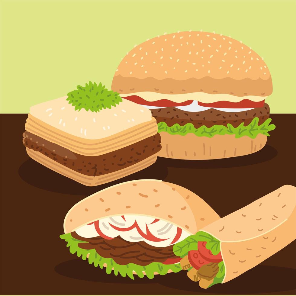 arabic food icon set 2590153 Vector Art at Vecteezy