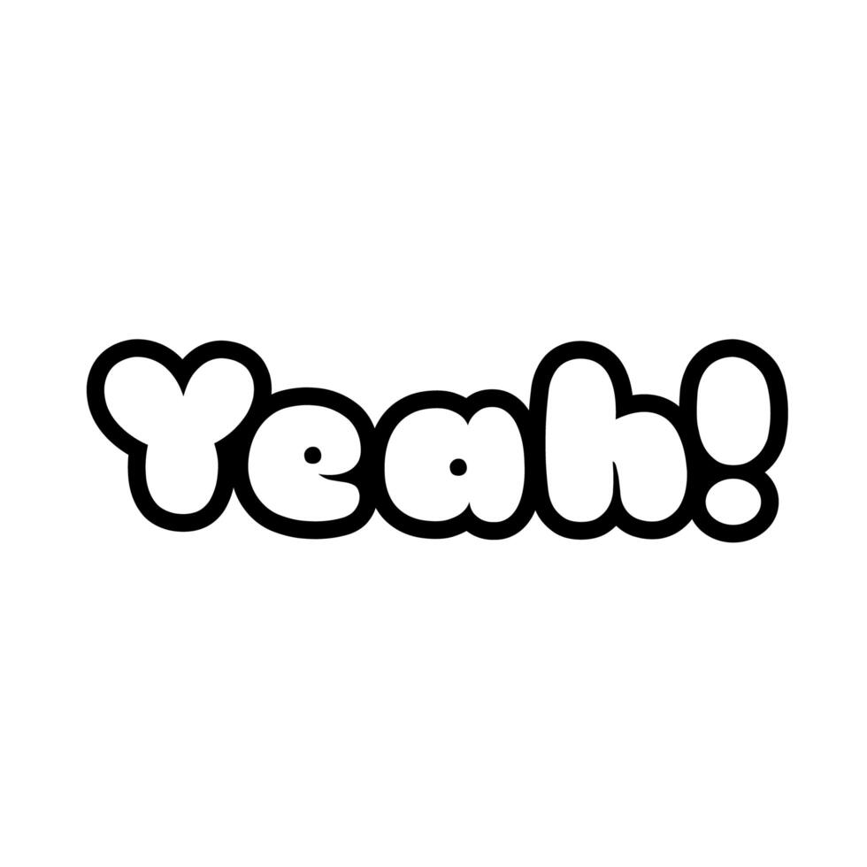 yeah word pop art line style icon 2592165 Vector Art at Vecteezy yeah word pop art line style icon 2592165 Vector Art at Vecteezy