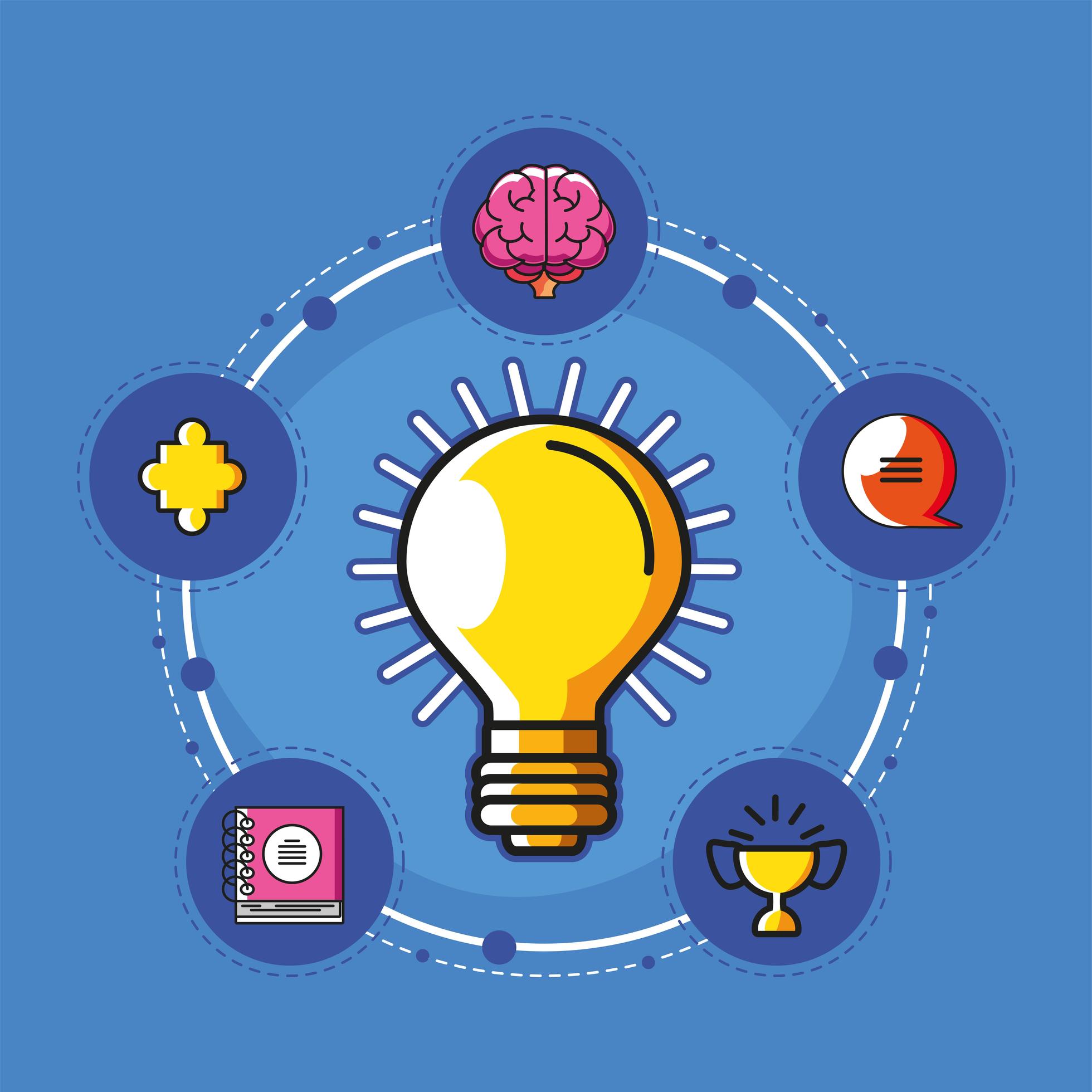 idea process creativity 2594964 Vector Art at Vecteezy