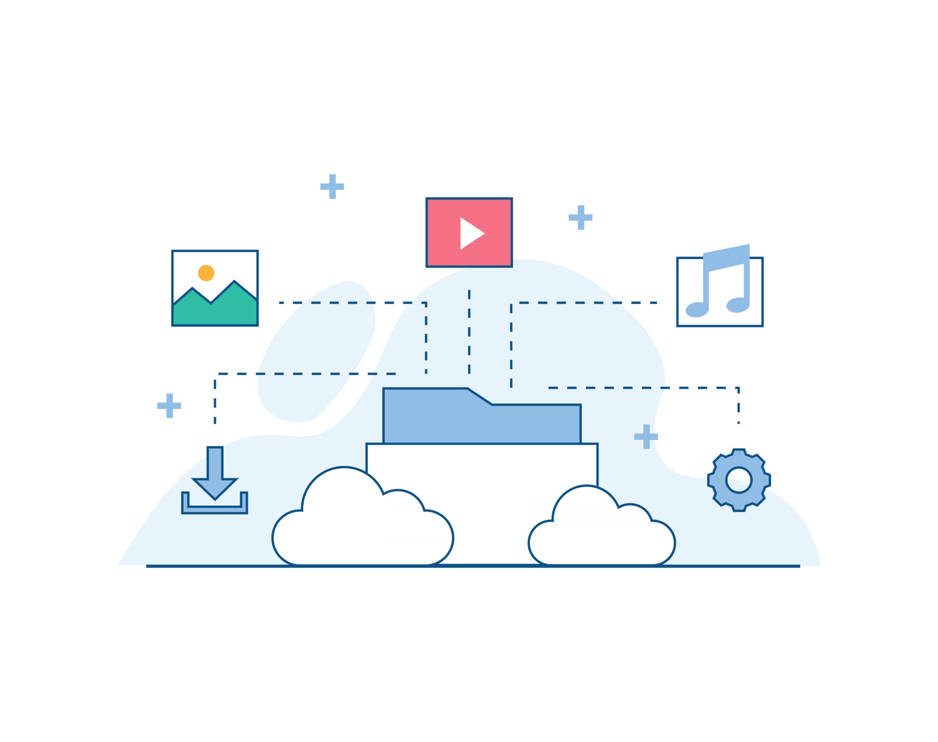 Cloud Data Storage 2597146 Vector Art at Vecteezy