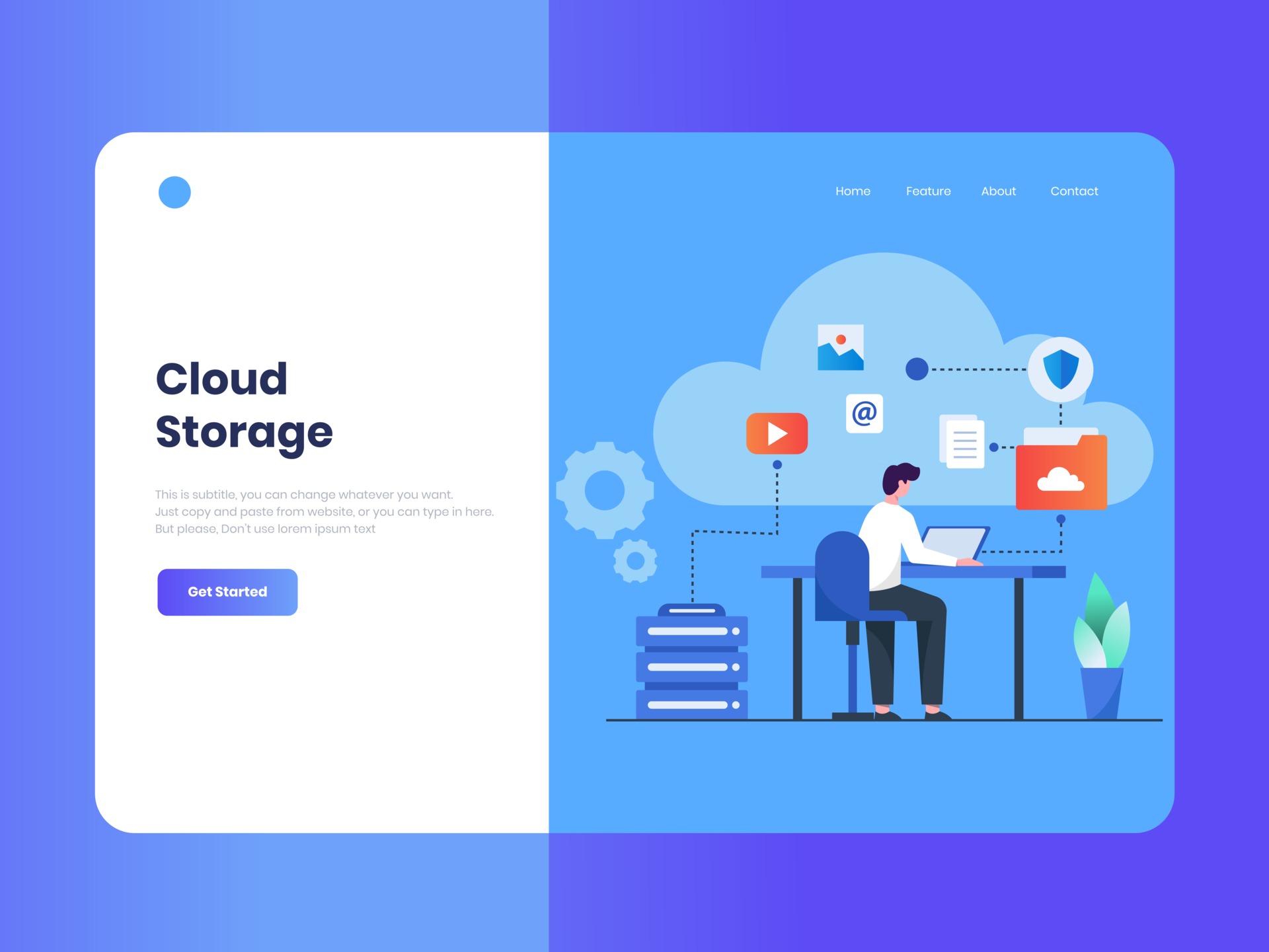 Cloud Data Storage 2597162 Vector Art at Vecteezy