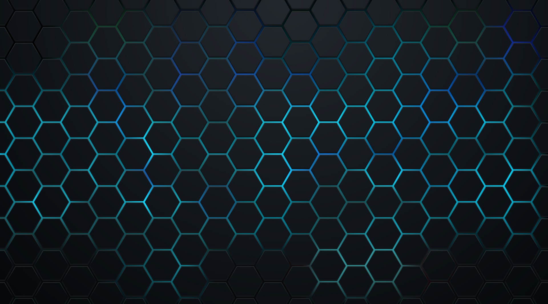 Abstract dark hexagon pattern on green and blue neon light background ... Abstract dark hexagon pattern on green and blue neon light background ...