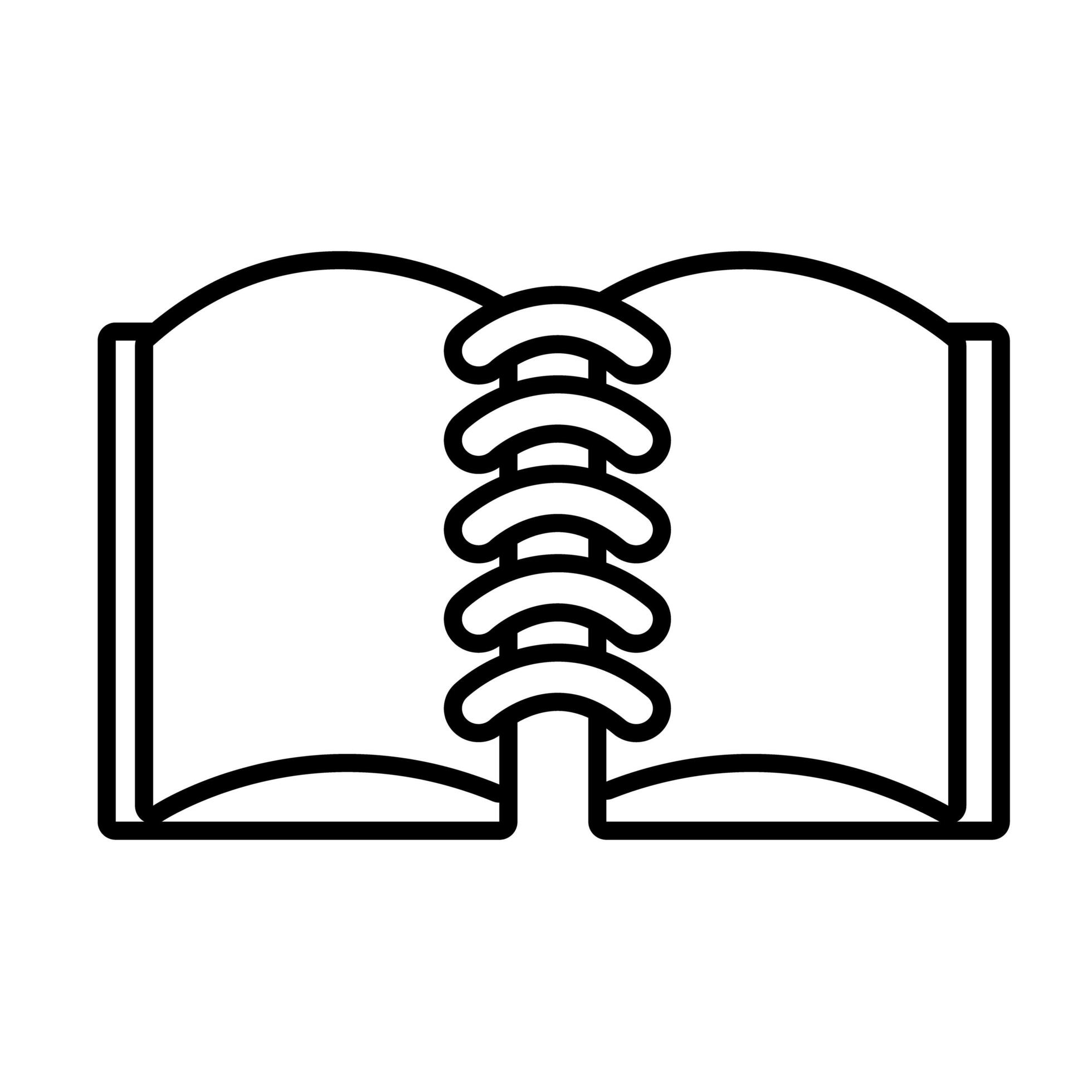 notebook school open line style icon 2599017 Vector Art at Vecteezy