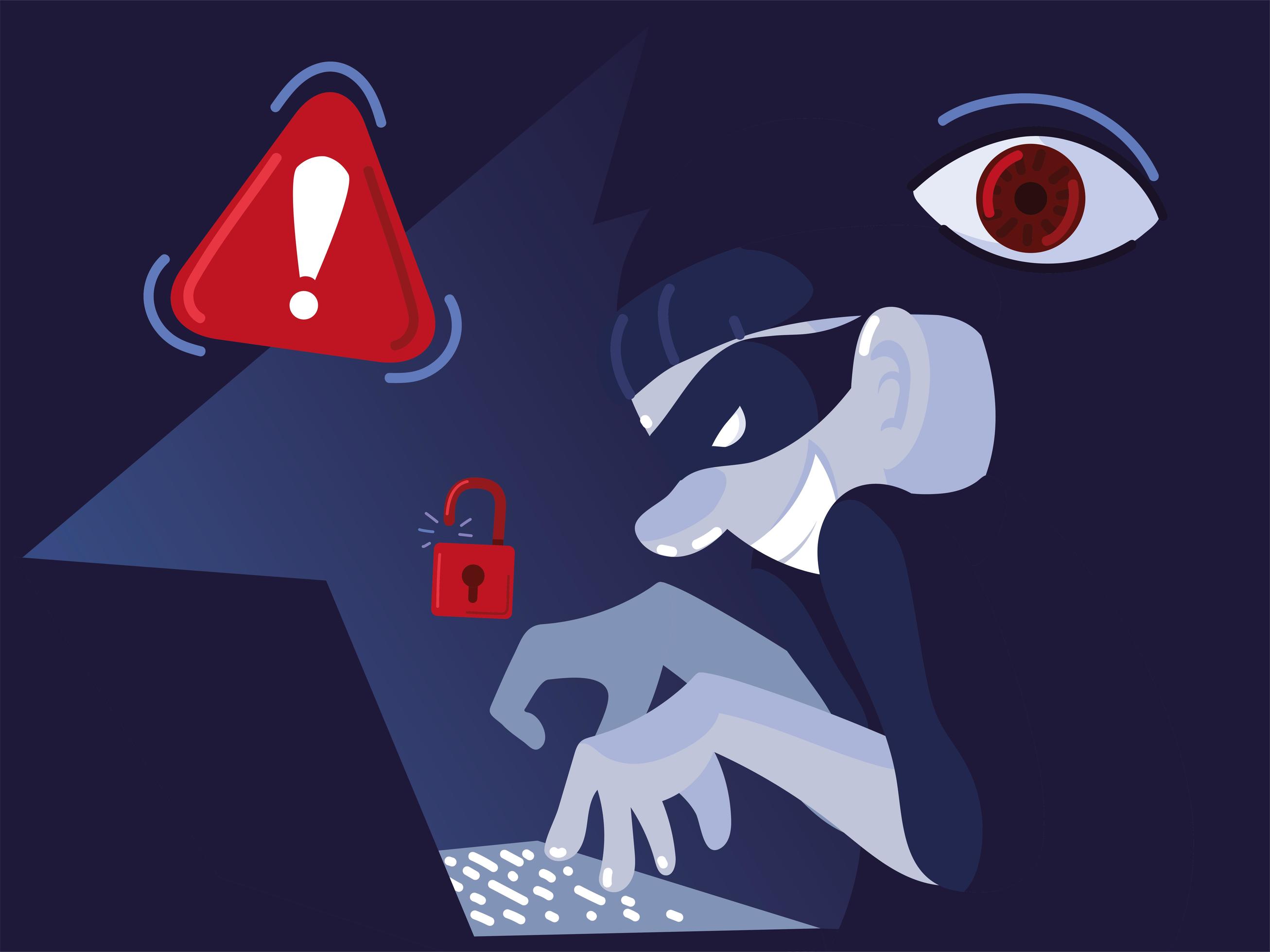 hacker attack data phishing 2607298 Vector Art at Vecteezy