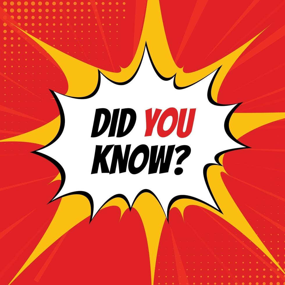 Did you know interesting fact background. Interesting Fact pop art ... Did you know interesting fact background. Interesting Fact pop art ...