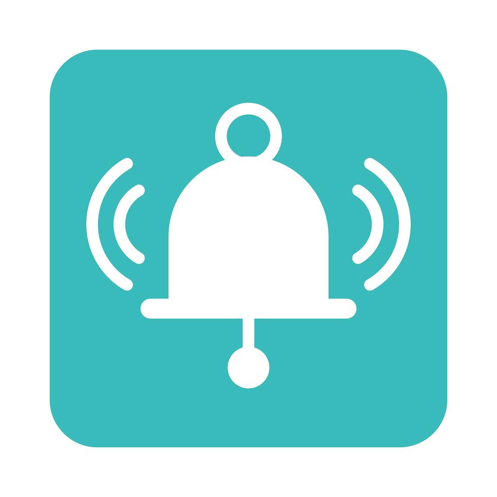 Mobile Application Bell Notification Web Button Menu Digital Flat Style