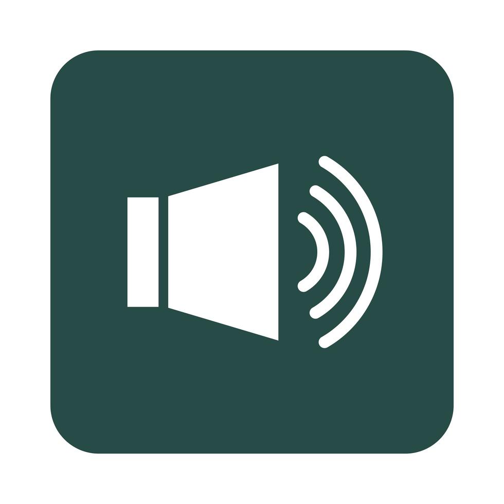 Mobile Application Volume Web Button Menu Digital Flat Style Icon